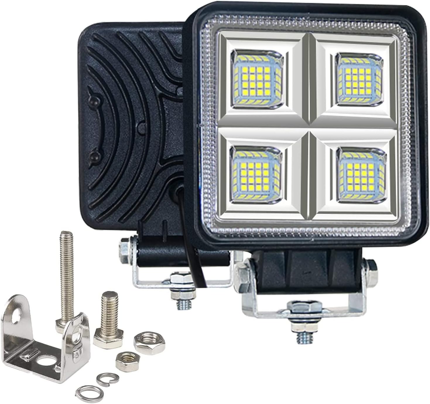 Amazon.com: VAURORV LED Tractor Lights LED Light Pods 2PCS 4Inch 128W ...