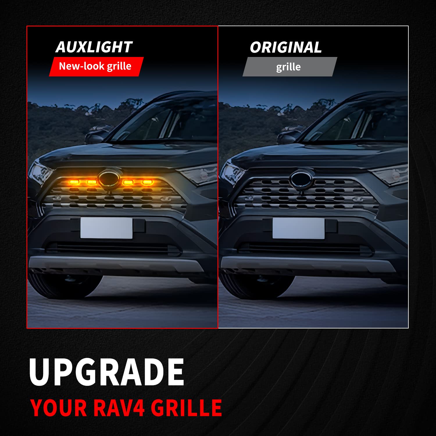 Snapklik.com : AUXLIGHT Upgraded RAV4 Grille Lights Accessories 2019 ...