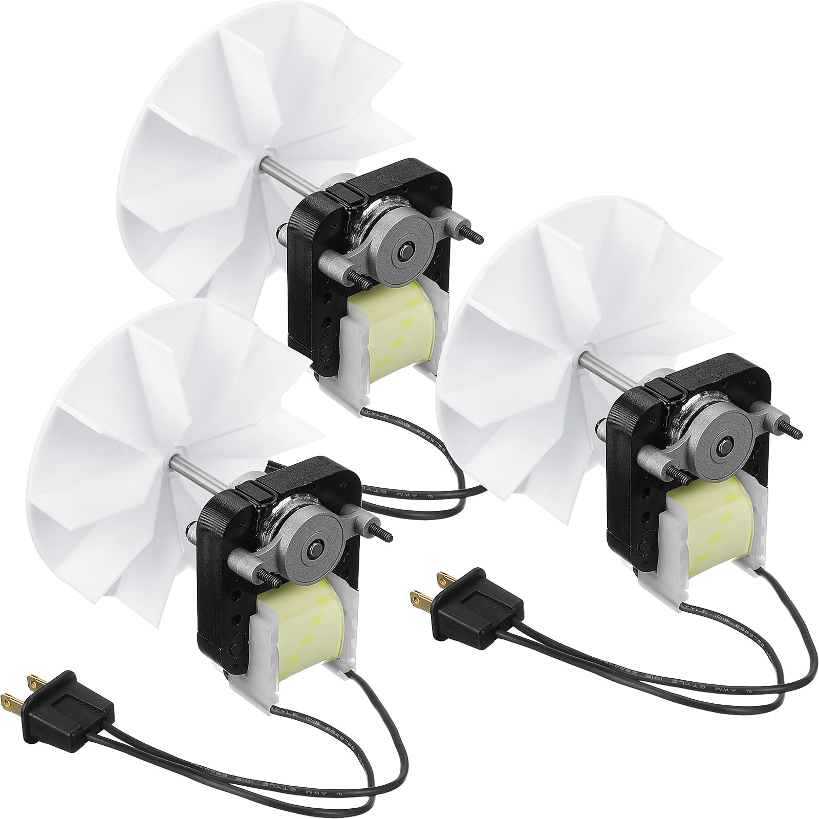 Rossesay 3 Pack Bathroom Vent Exhaust Fan Motor Replacement Electric ...