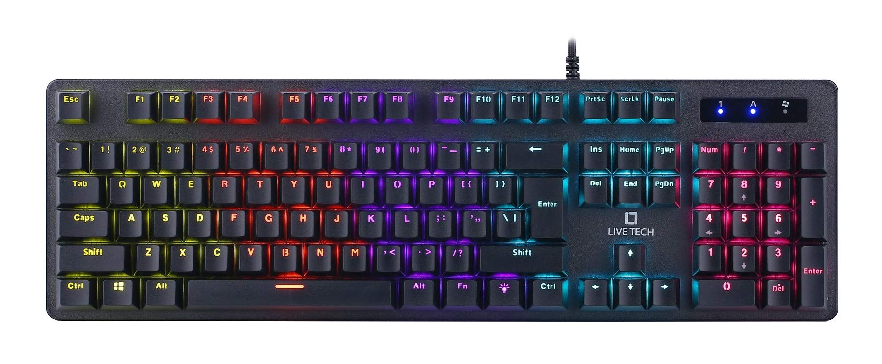 Amazon.in: Buy Live Tech KB08 Phantom RGB Gaming Real Mechanical ...