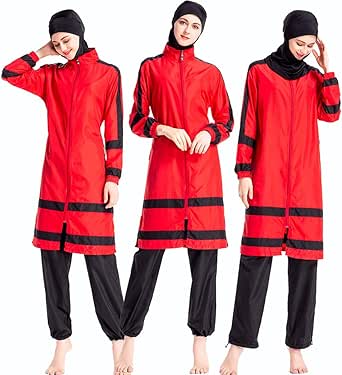 Amazon.com: Women Muslim Swimwear Islamic Modest Swimsuit Muslim Sun ...