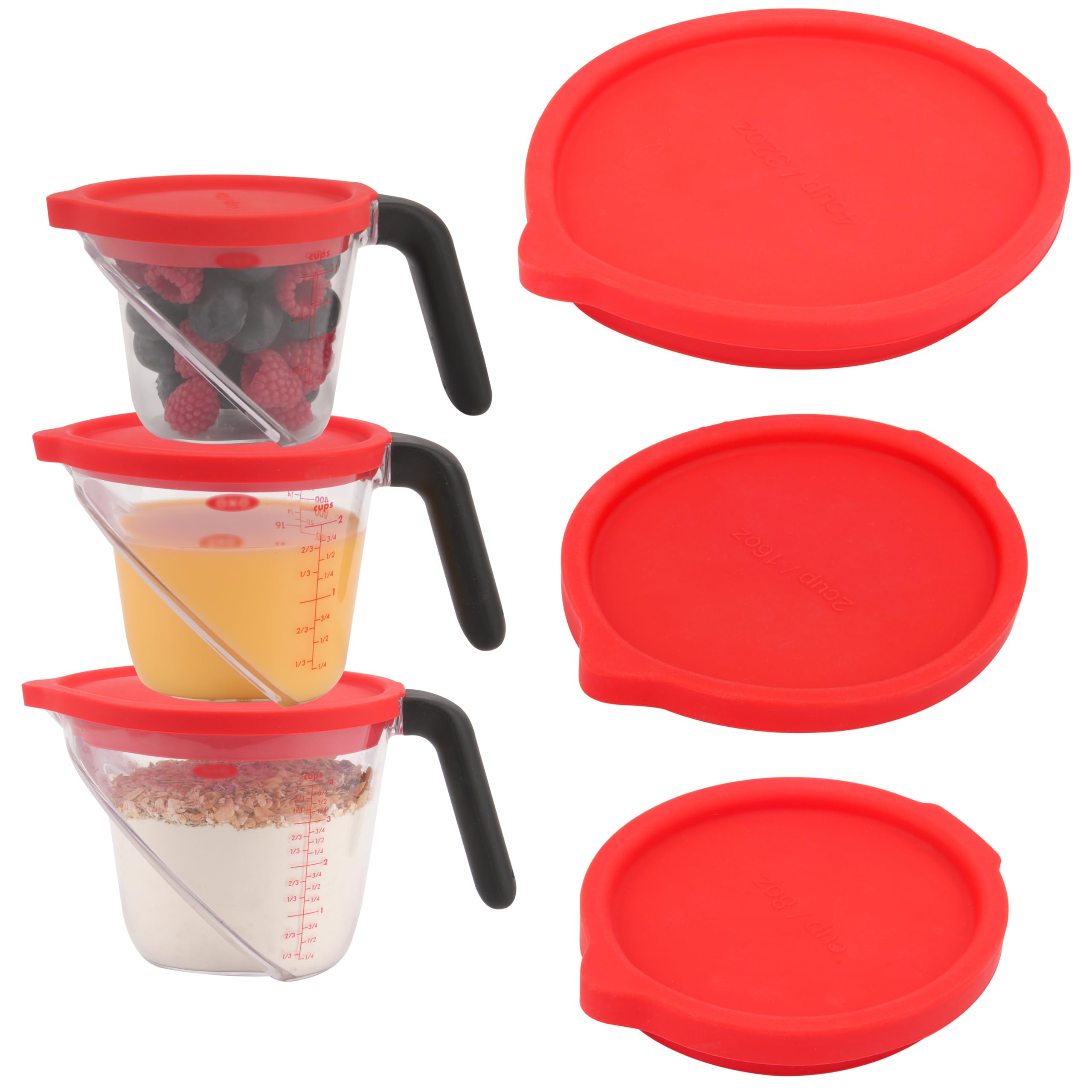 Amazon.com: PUREKRA Silicone Lids Only Fit For OXO Good Grips 1-Cup, 2 ...