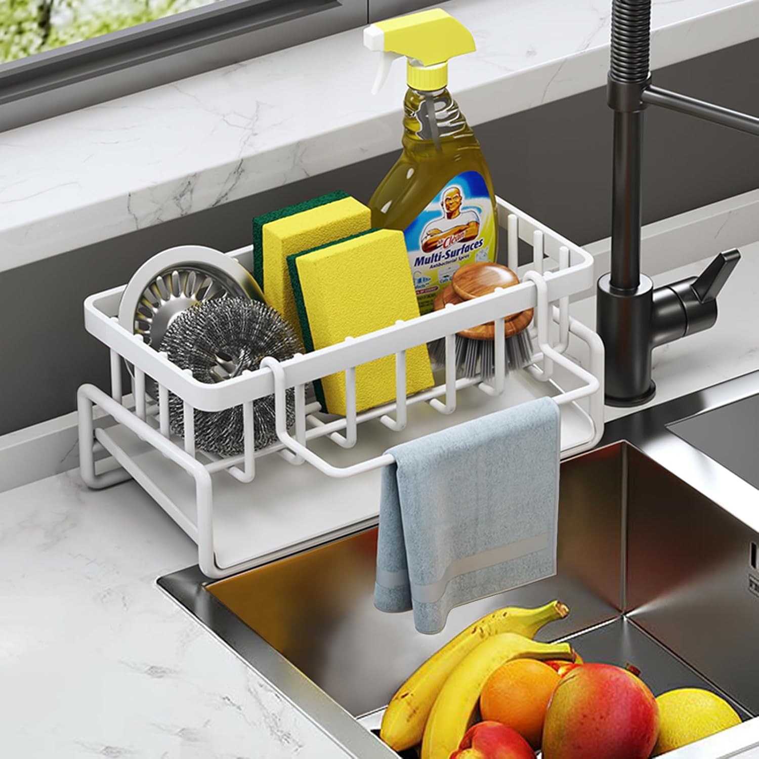Amazon.com - YBOBK HOME Kitchen Sink Organizer Sink Caddy Sponge Holder ...
