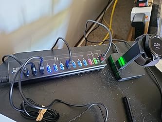 Amazon.com: LATORICE USB Hub Powered, 13 Multi-Port USB Hub with 10 USB ...