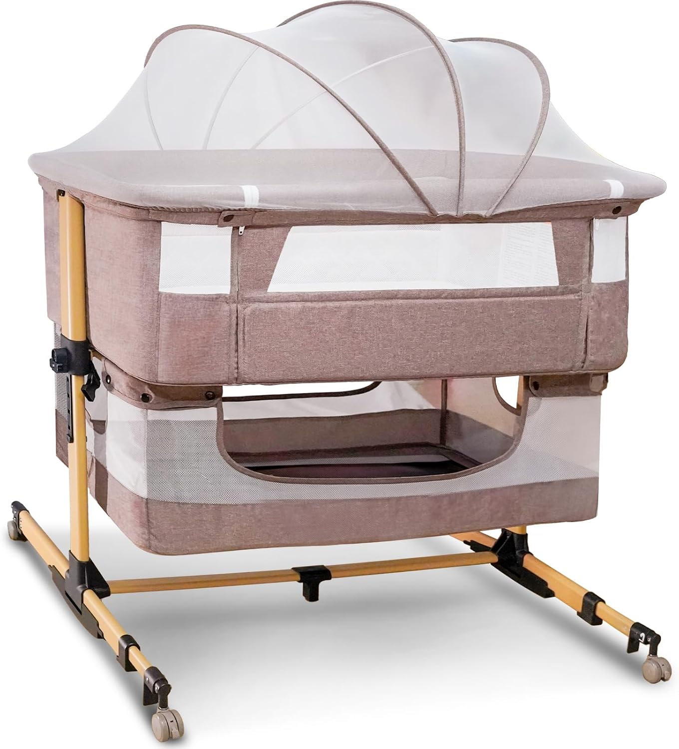 Amazon.com: cutebeams Baby Bassinet, 3 in 1 Bedside Sleeper with ...