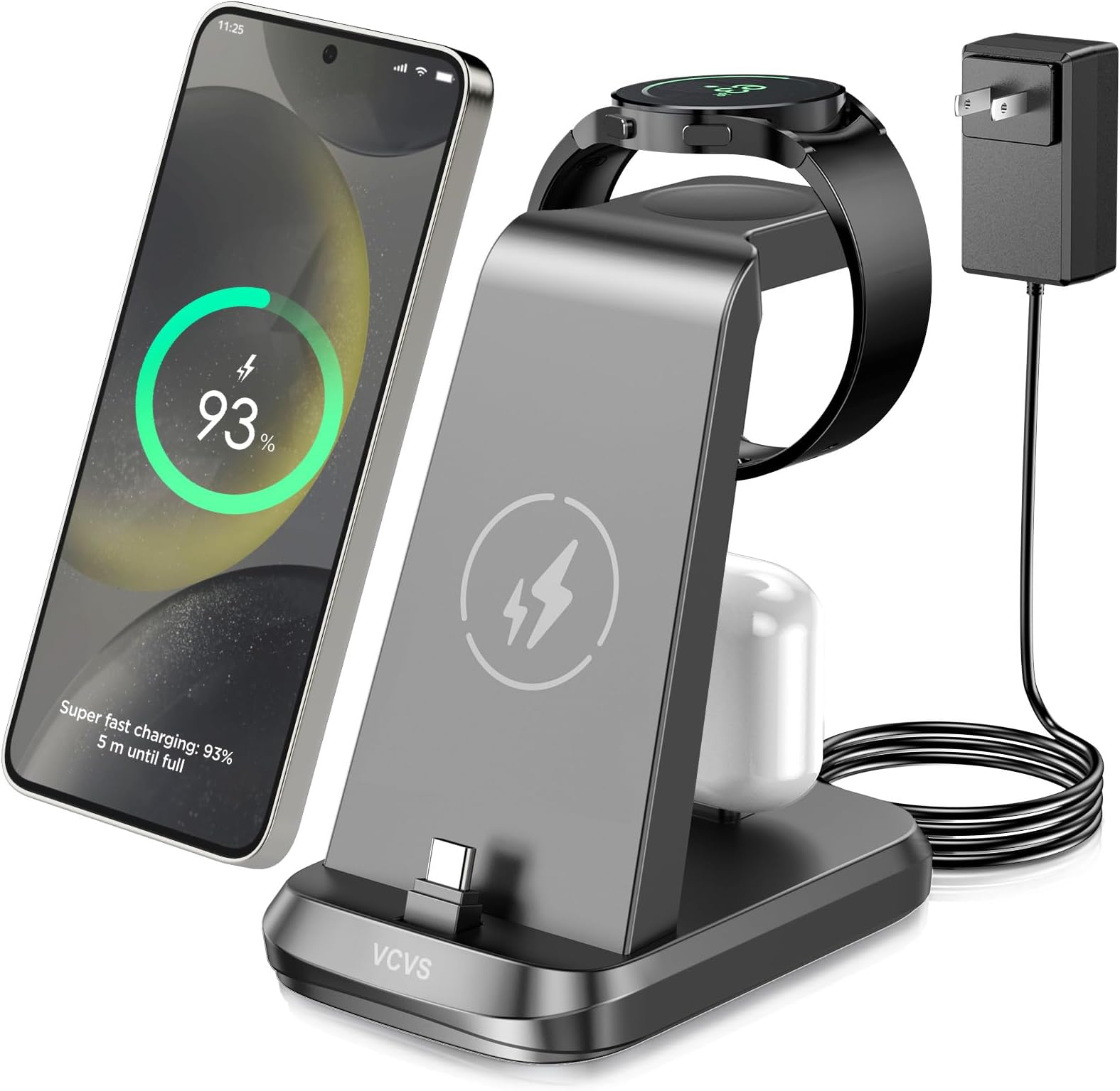 Amazon.com: 3 in 1 Charging Station for Samsung Devices, 36W Super Fast ...