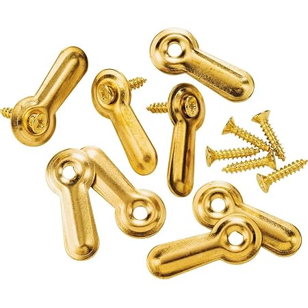 Brass Turn Buttons, 8-Pack - Cabinet And Furniture Door Catches ...