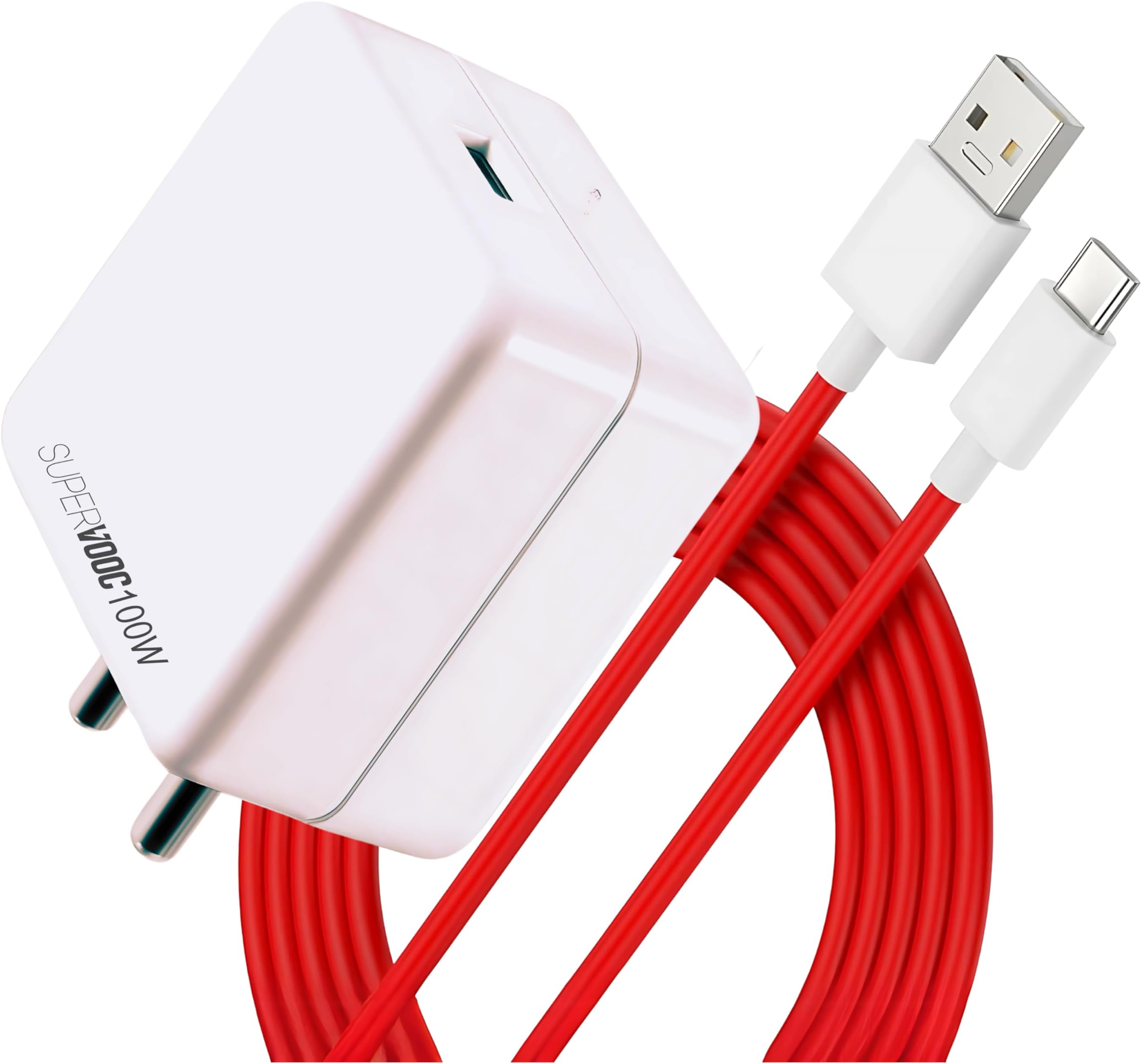 100W SUPERVOOC Fast Charger with Type-C Cable | 100w Charger Compatible ...