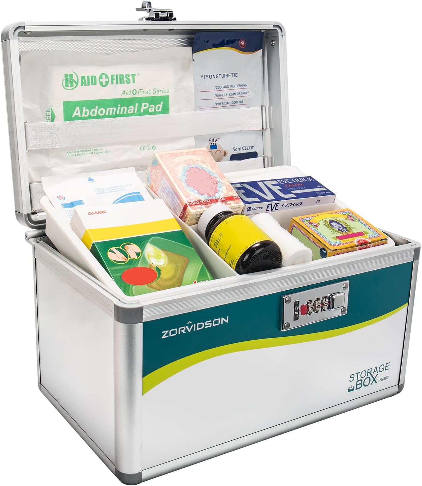 Amazon.com: HEWEI WORKS Lockable Medication Box with Portable Storage ...