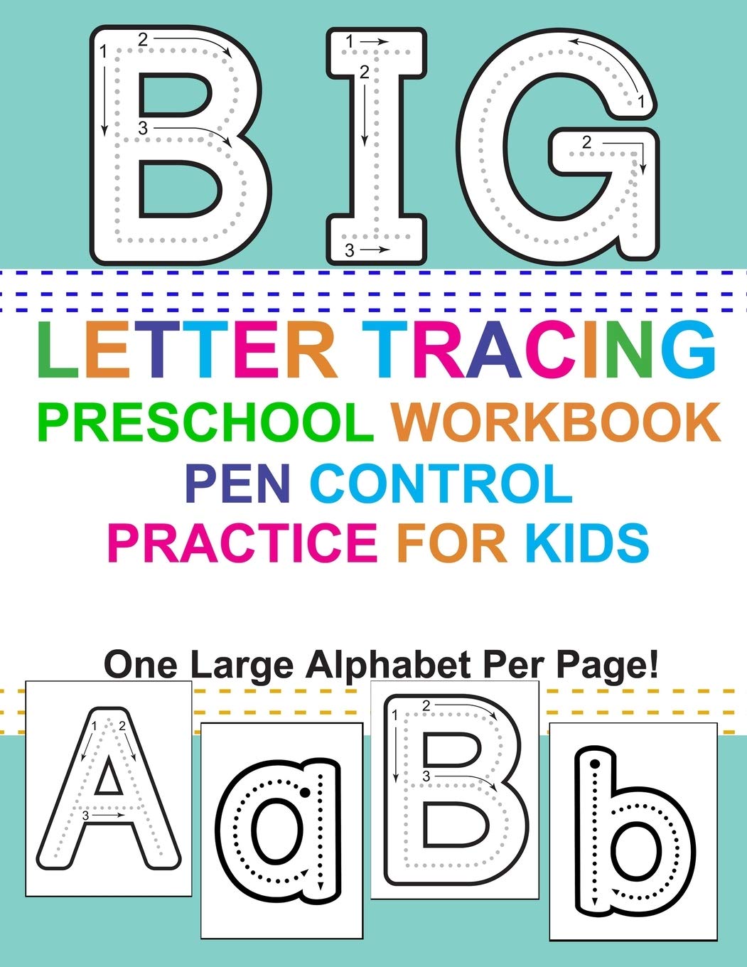Buy Big Letter Tracing Preschool Workbook Pen Control Practice for Kids ...
