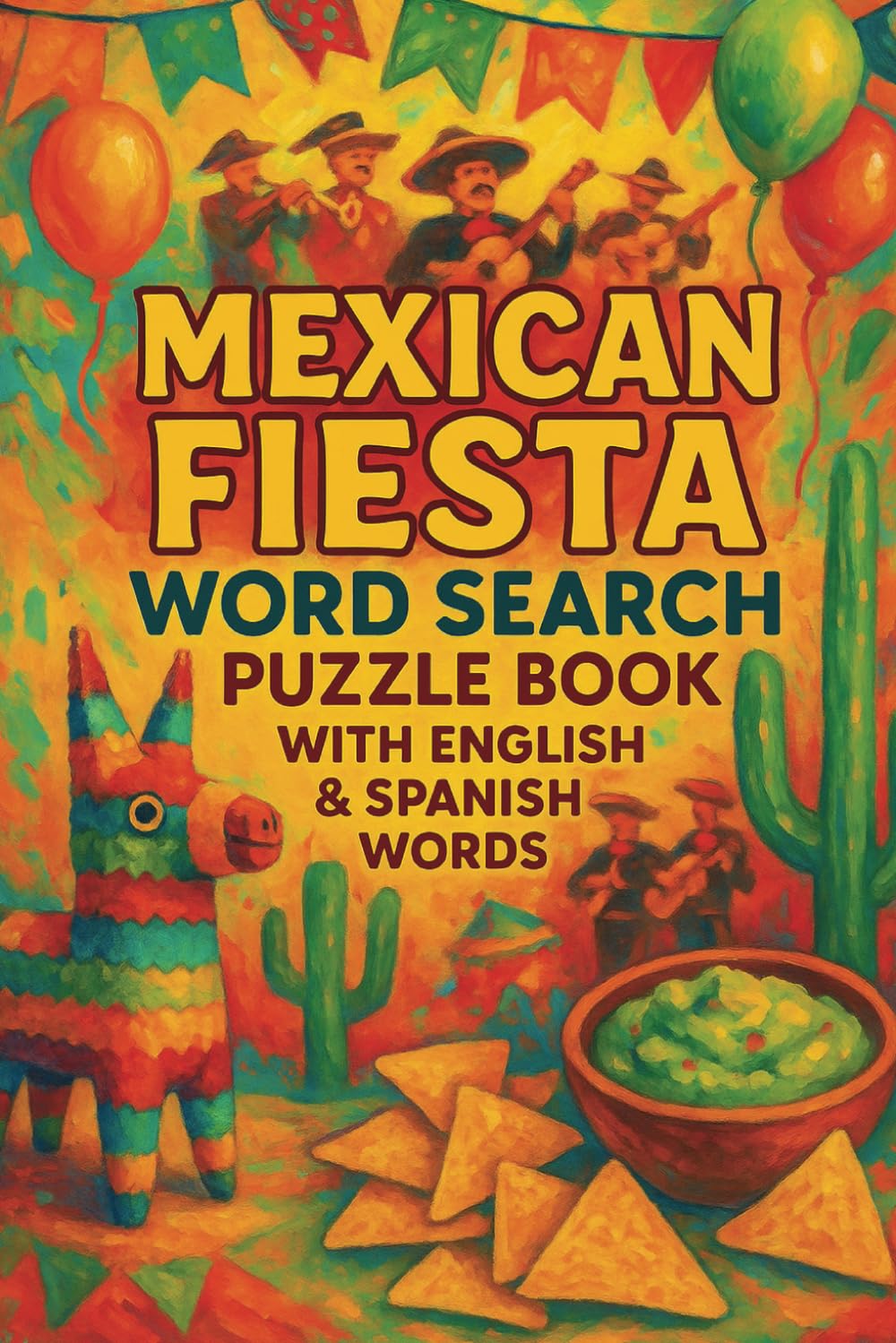 Mexican Fiesta Word Search Puzzle Book: Fun Word Searches in English ...