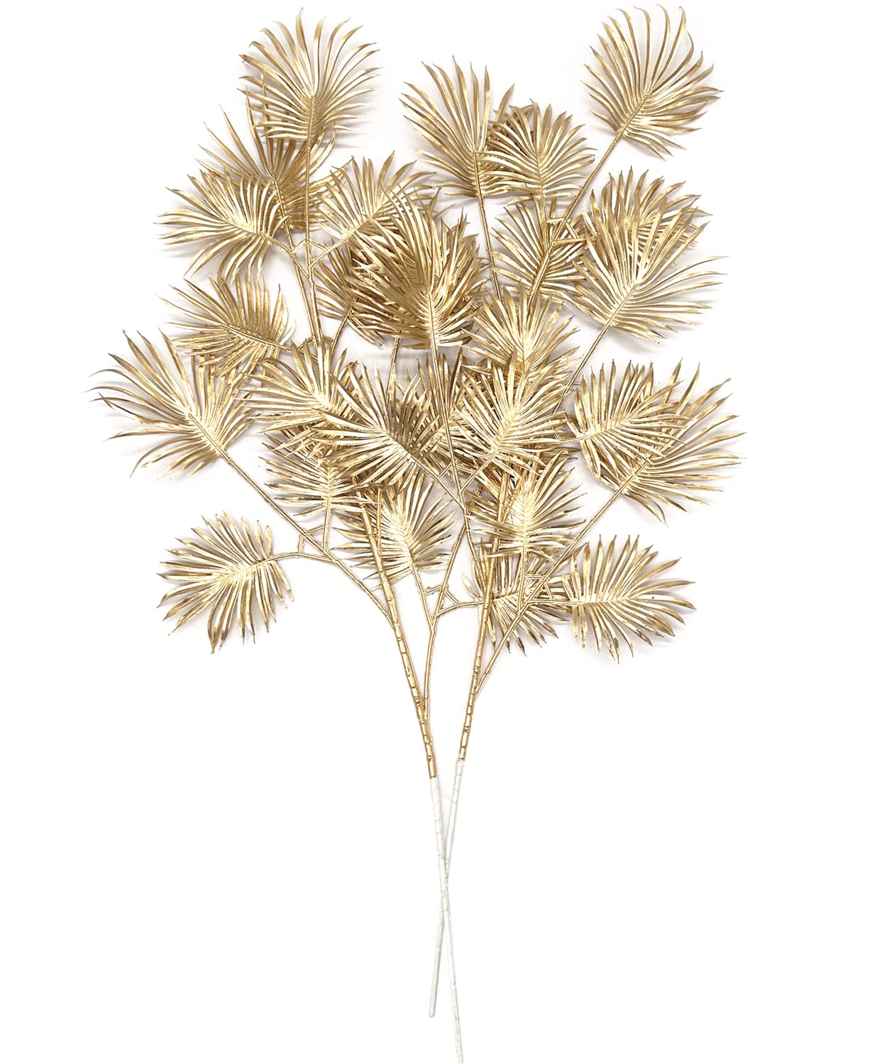 Amazon.com: Artificial Golden Plants, Fake Tropical Palm Tree Faux ...