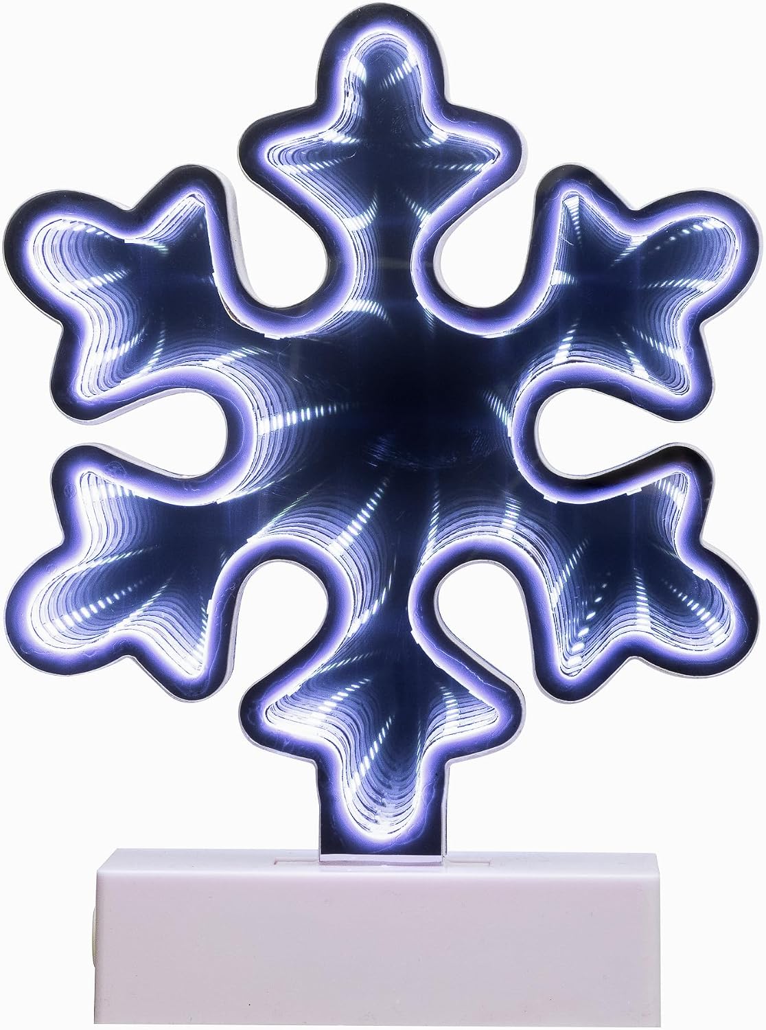 Amazon.com : Northlight LED 3D Snowflake Christmas Infinity Mirror ...