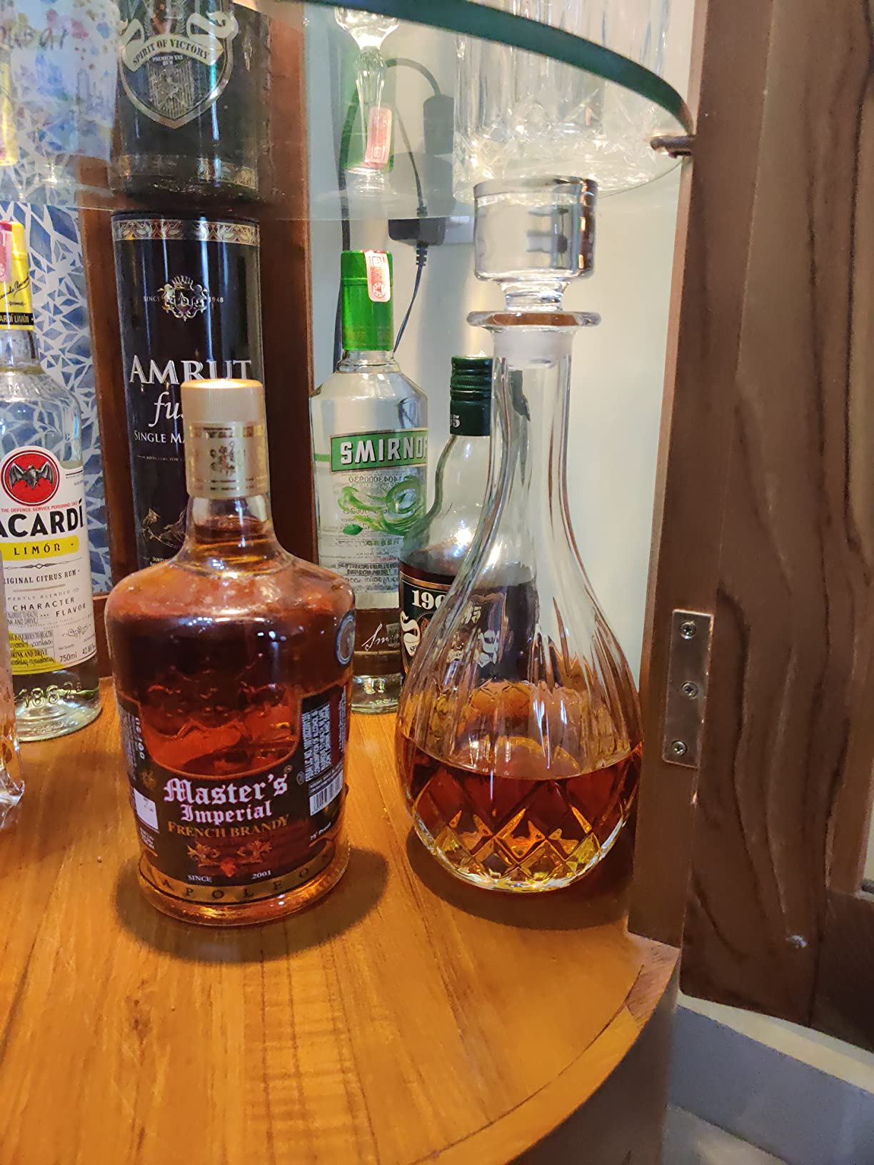 Rcr Crystal Glass Opera Decanter Tall Round Wine Whiskey Decanter ...