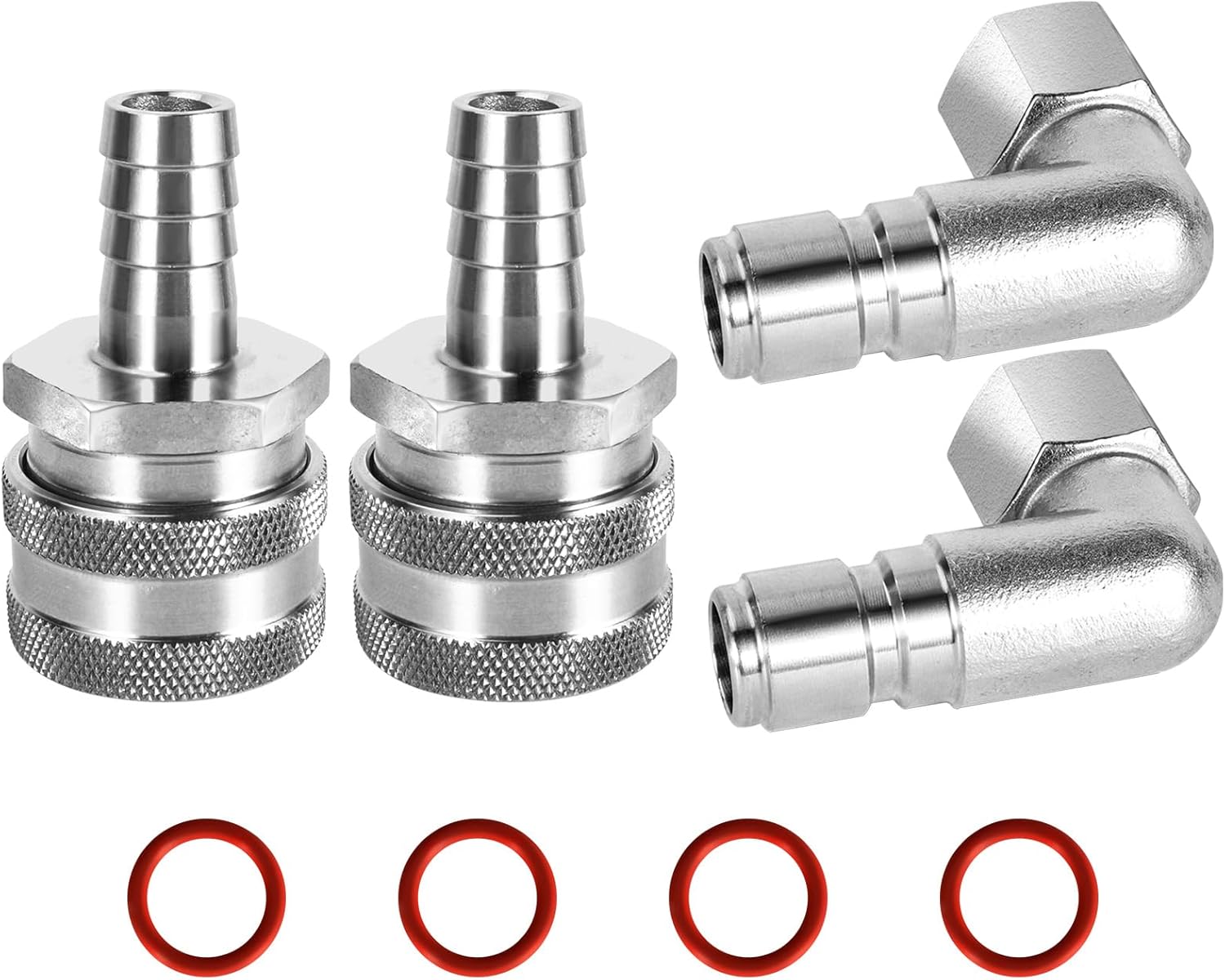 Amazon.com: WELLBOM Stainless Steel Quick Disconnect Set 1/2'' NPT Home ...