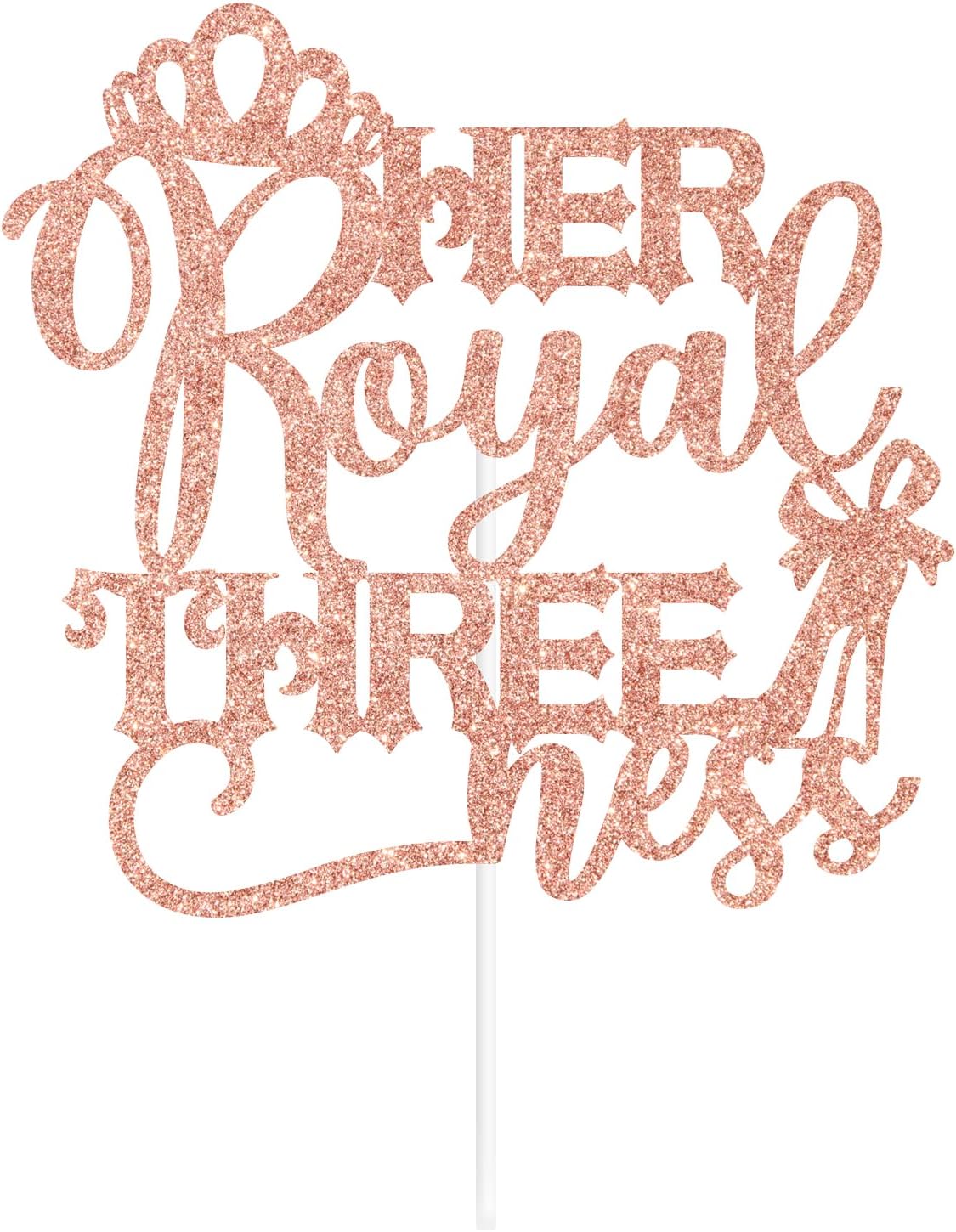 Amazon.com: Happy 3rd Birthday Cake Topper, Little Miss Threenager ...