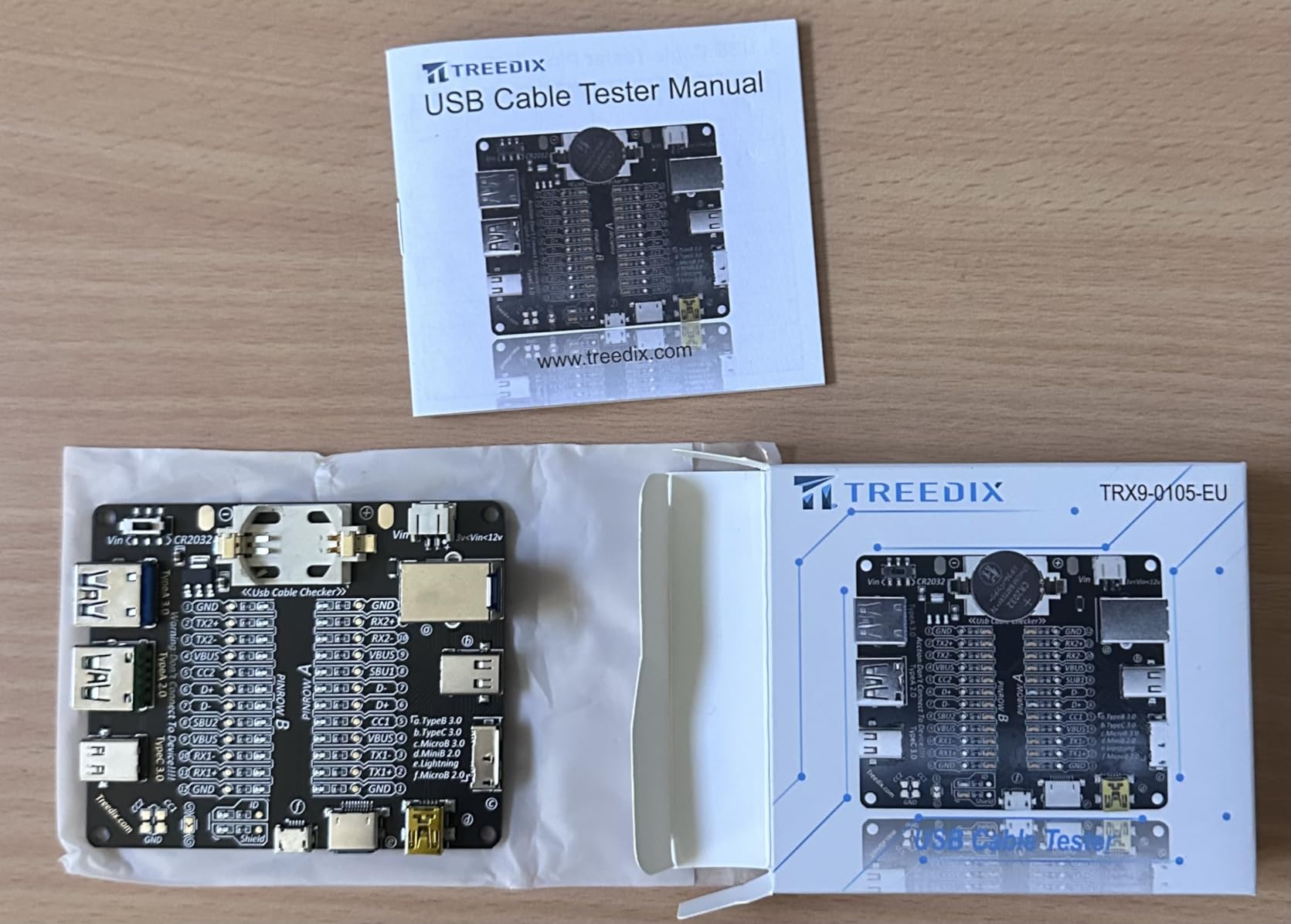 Treedix USB Cable Data Line Test Board USB Cable Checker Data Wire ...