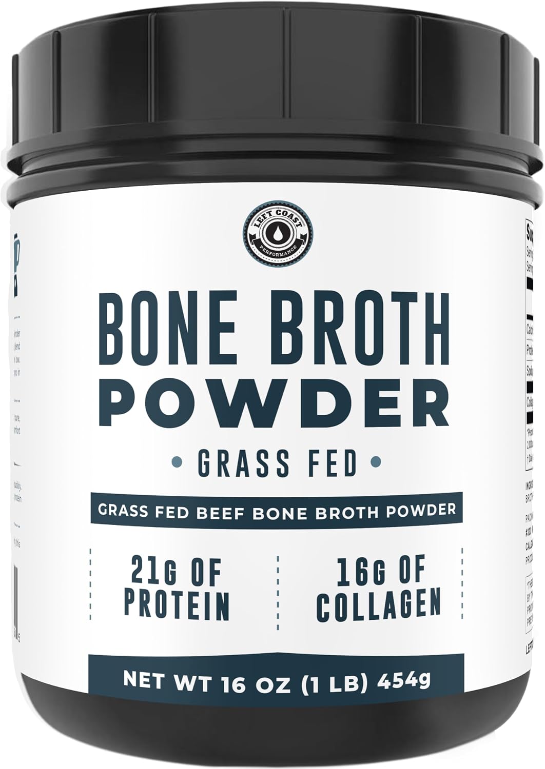 Amazon.com: 16oz Bone Broth Protein Powder From Grass Fed Beef ...