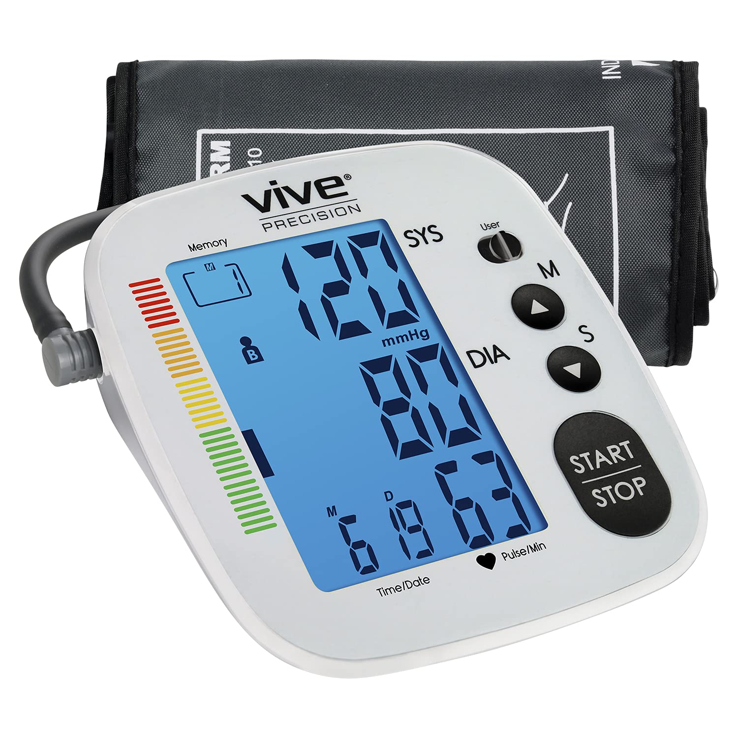Buy Vive Precision Blood Pressure Monitor Upper Arm High Heart Rate 