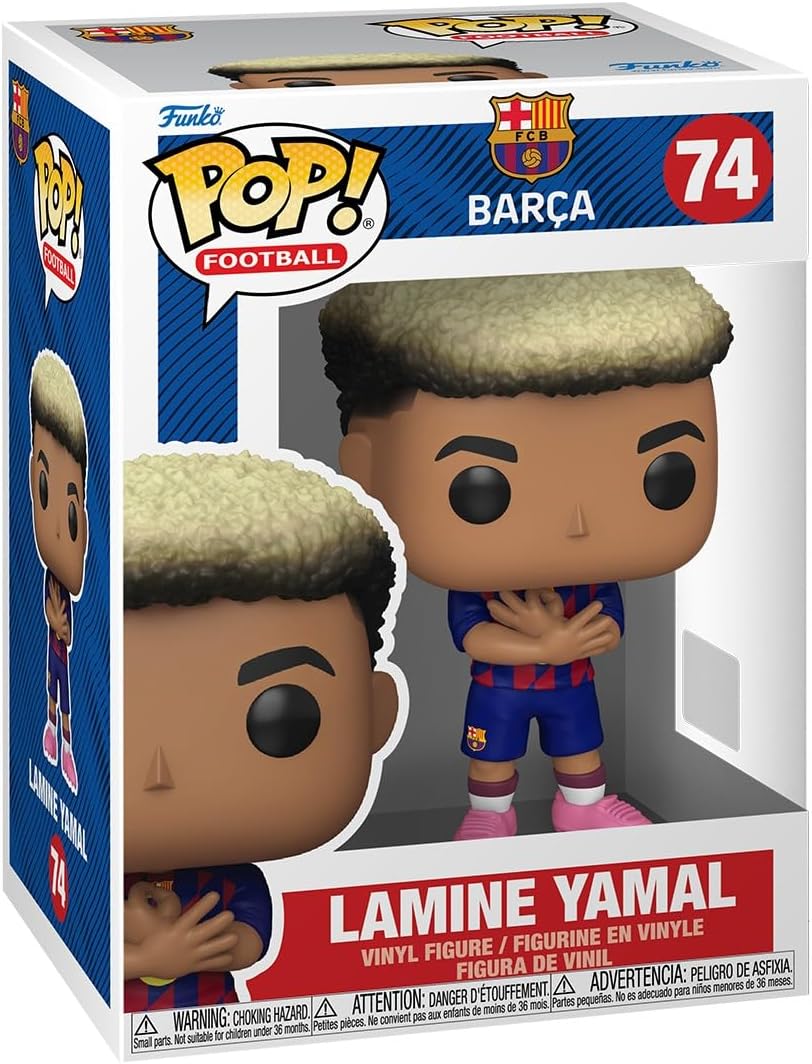Amazon.com: Funko Pop! Football: Barcelona - Lamine Yamal - Barcelona ...
