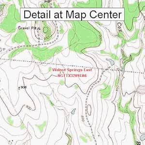 Amazon.com : USGS Topographic Quadrangle Map - Walnut Springs East ...