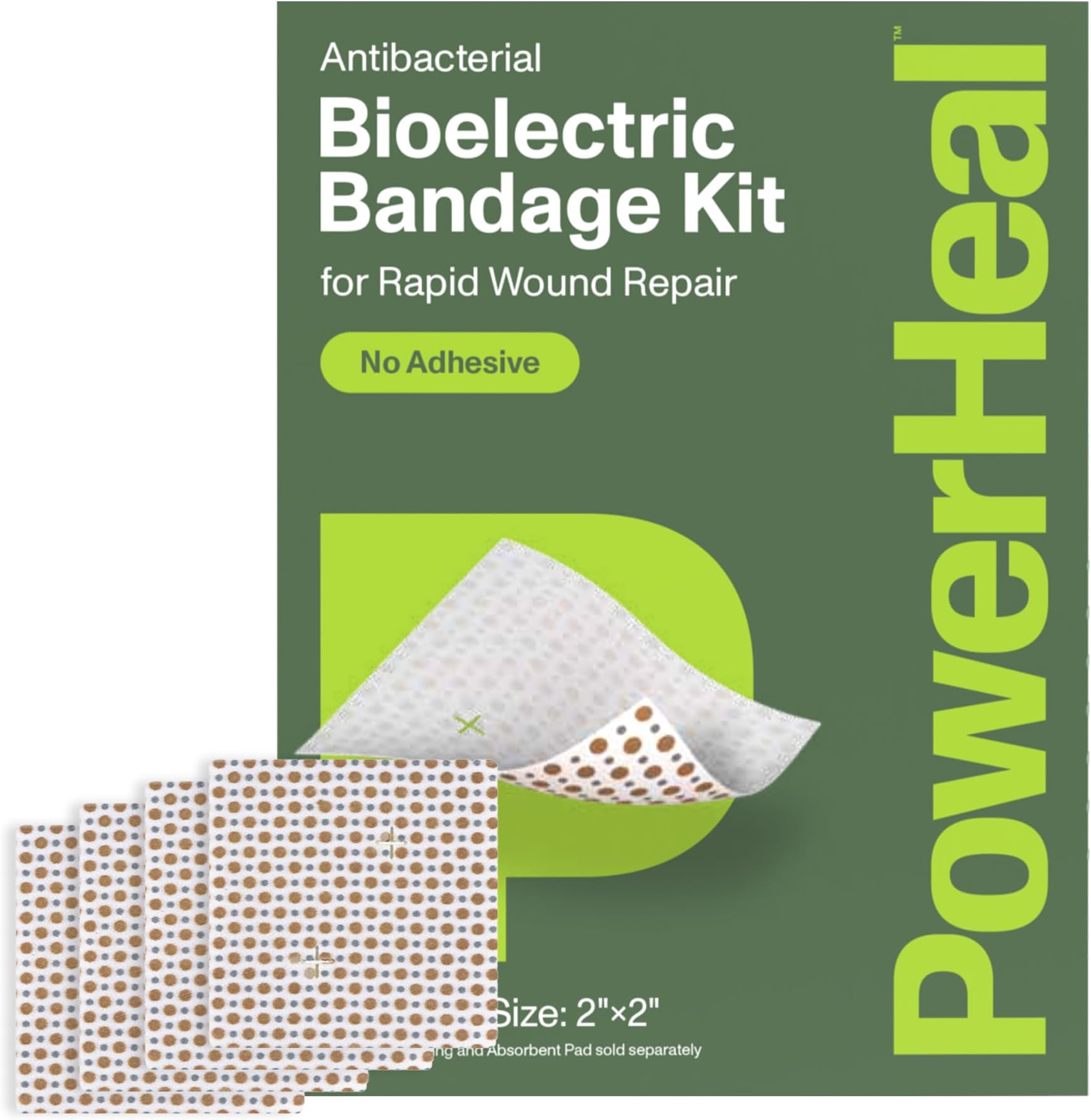 Amazon.com: PowerHeal Bioelectric Bandage Kit for Wound Care & Healing ...