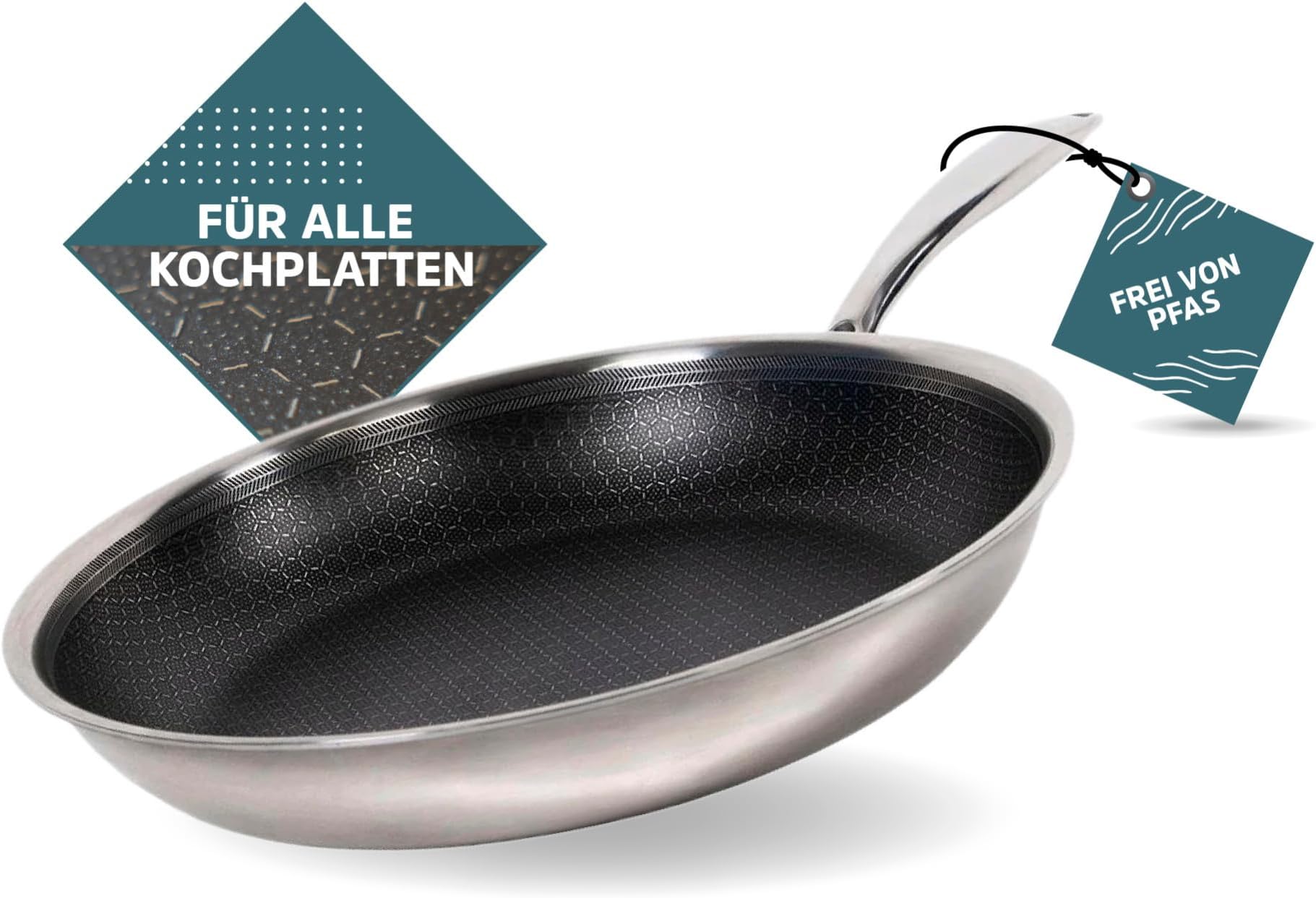 Emura Antihaft Bratpfanne | 26cm Frying Pan. Aluminium Pfanne ...