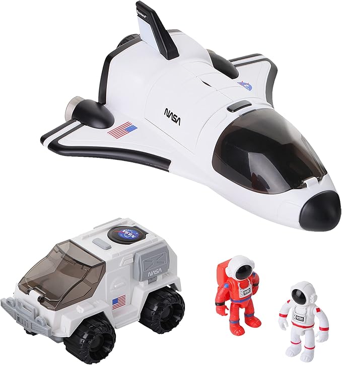 Amazon.com: Dazmers Space Shuttle Toy - Kids Spaceship with 2 Astronaut ...