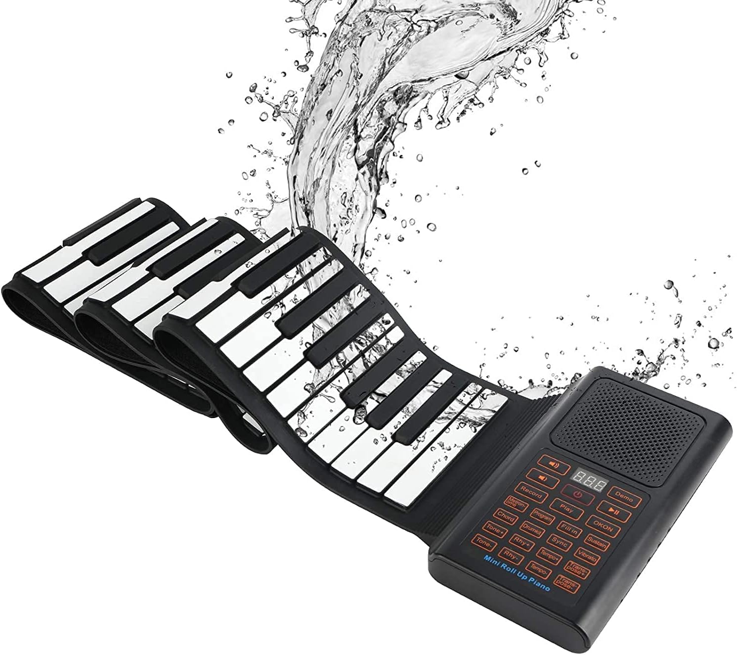 HOMEACTOR Piano Enrollable Flexible Portátil Teclado Eléctrico de 88 ...