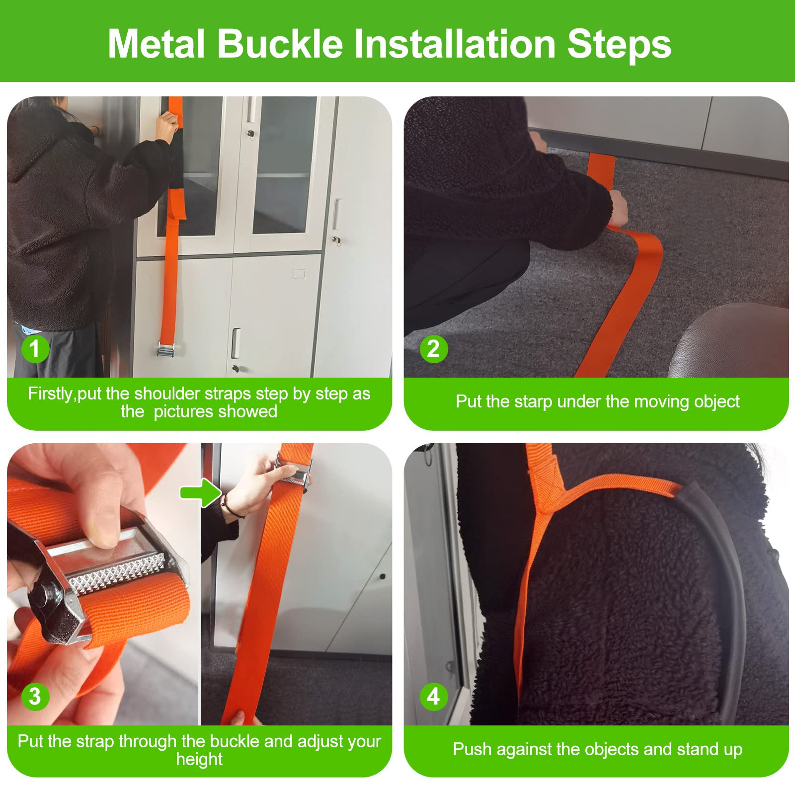 Snapklik.com : Appliances Lifting And Moving Straps For One PersonHeavy ...