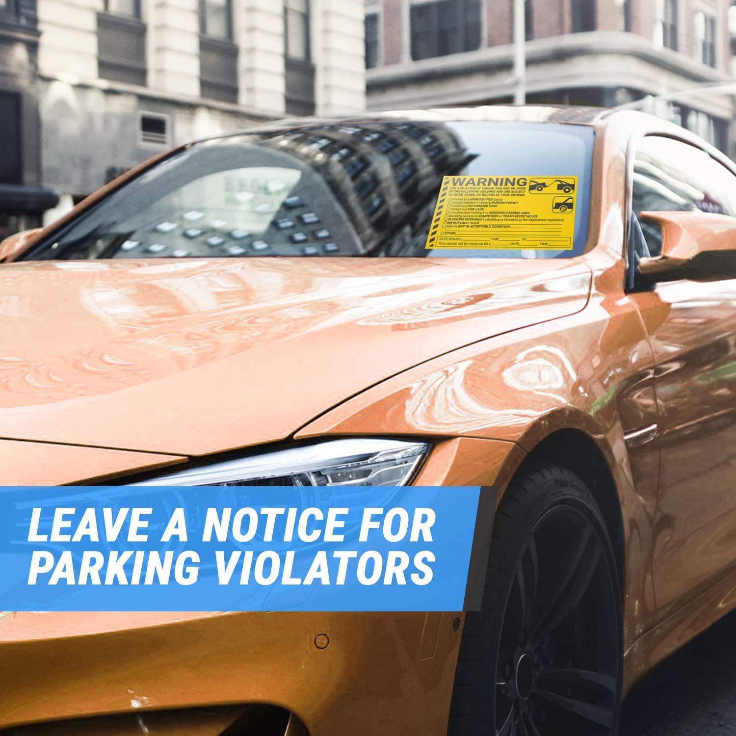 Snapklik.com : Illegally Parked Area Warning Labels