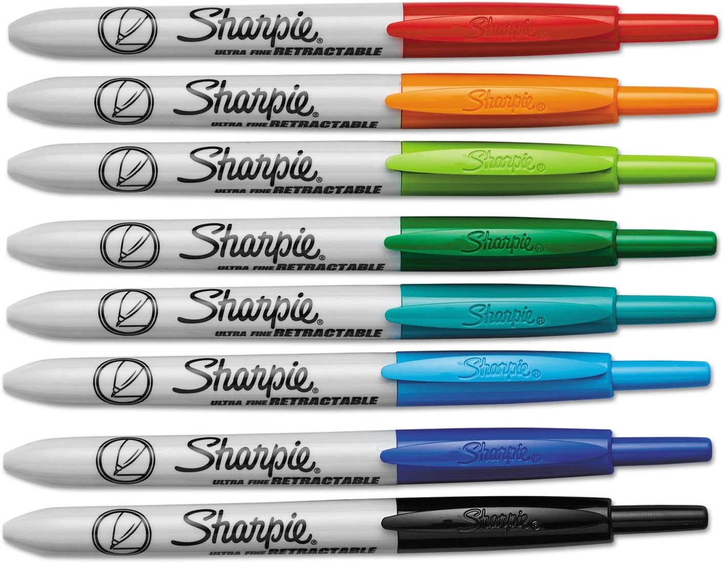 Amazon.com : Sharpie 32707 Retractable Permanent Markers, Fine Point ...