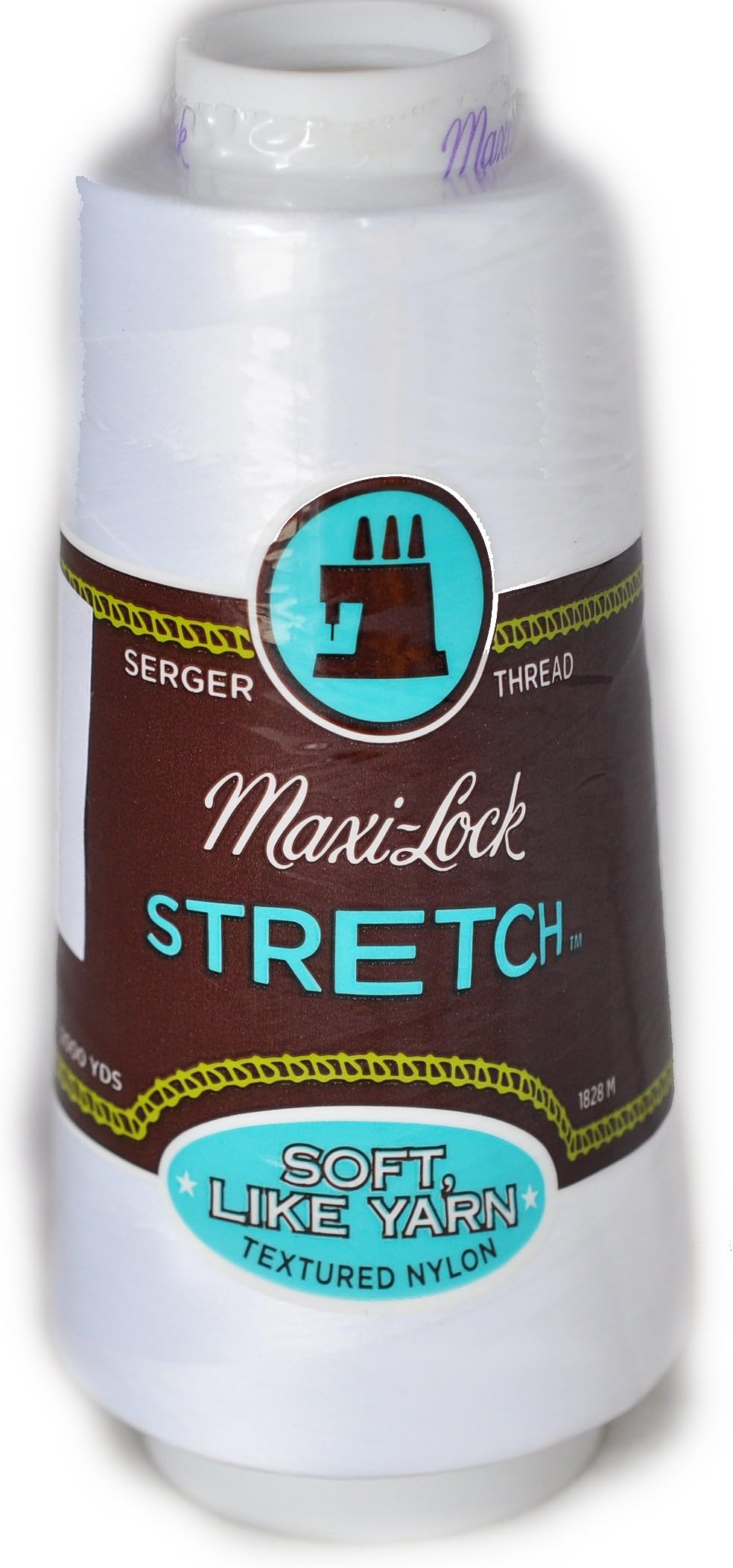 Amazon.com: Maxi Lock A&E Stretch Textured Nylon White Serger Thread ...