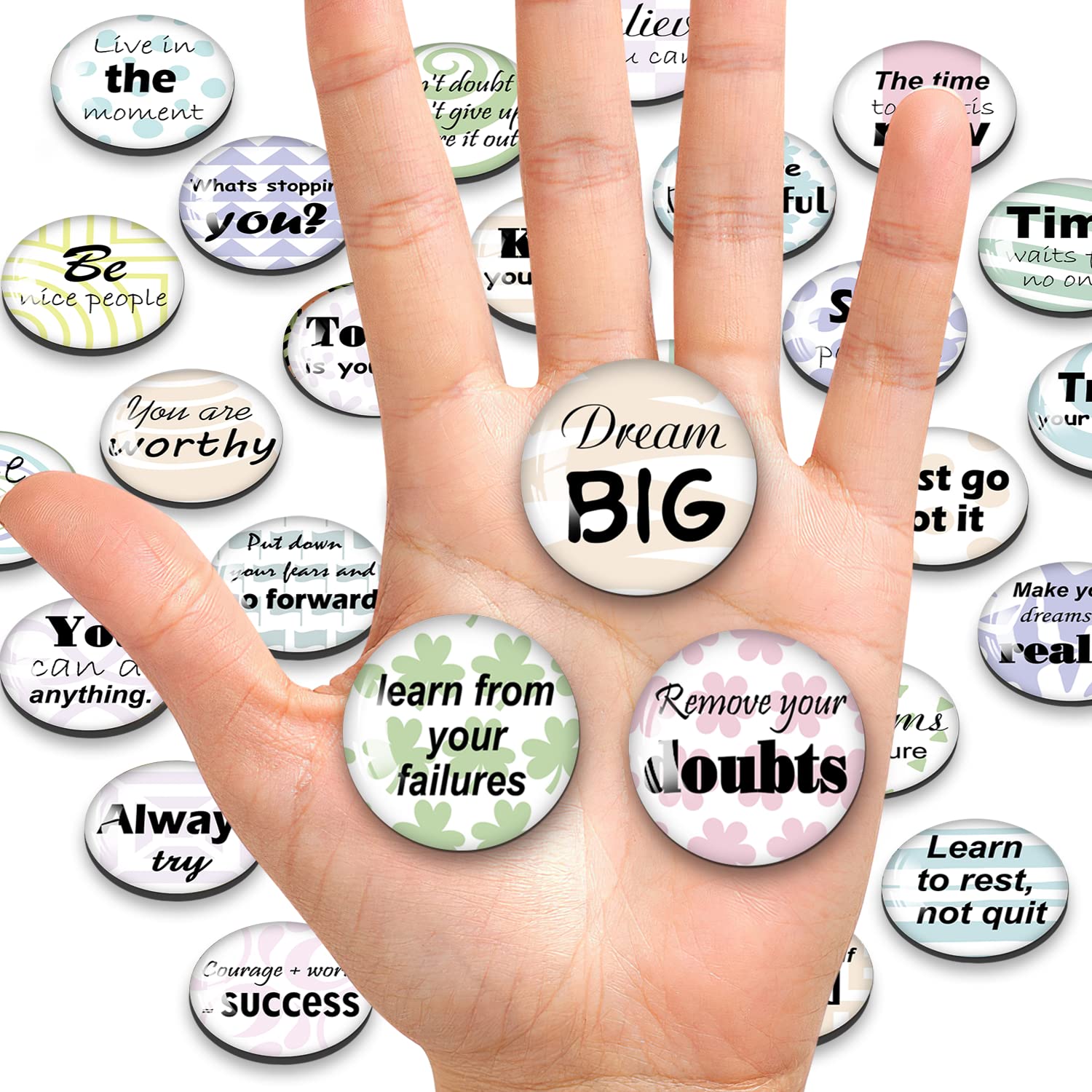 Snapklik.com : MORCART 30Pcs Inspirational Magnets - Motivational ...