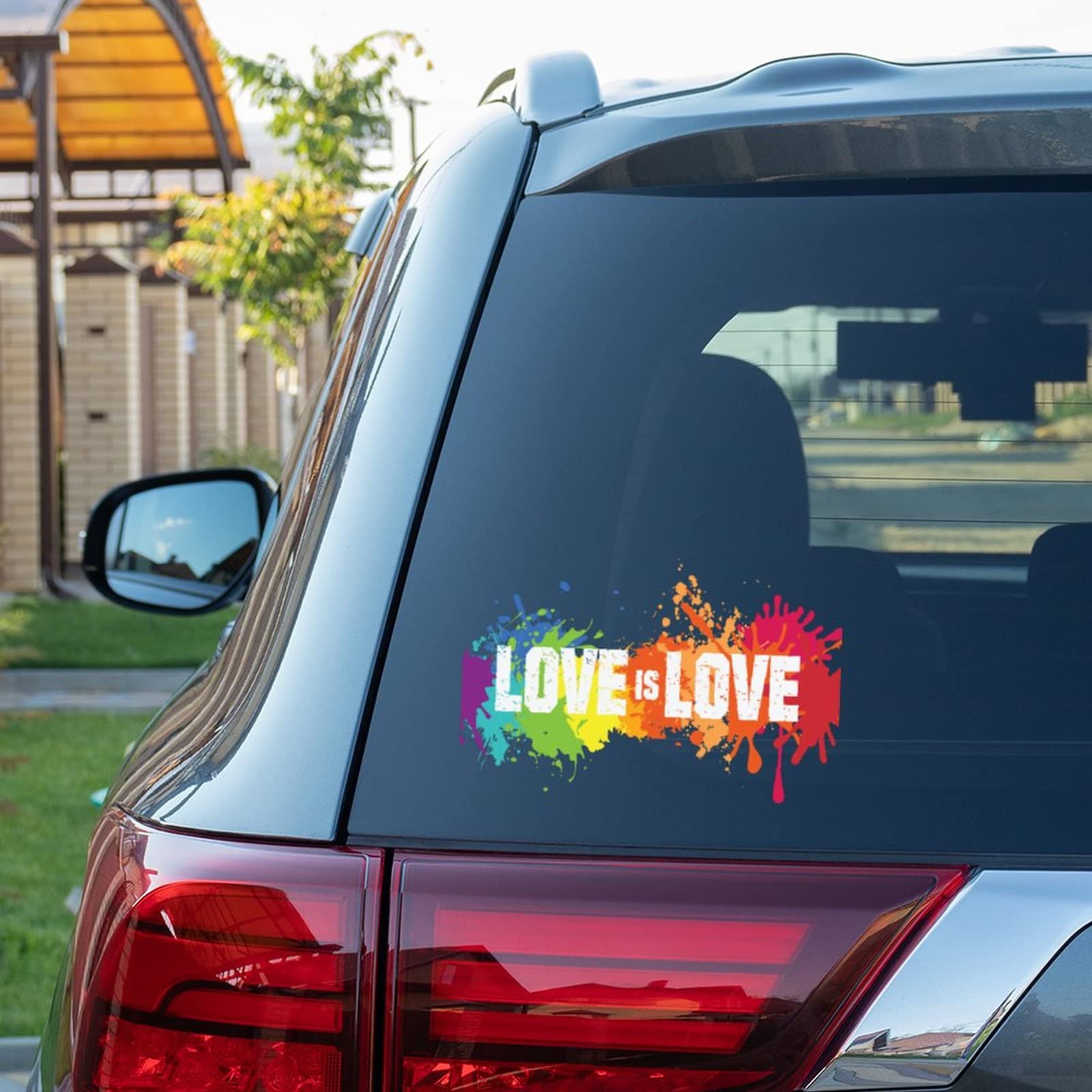 Gay Pride Car Decal Rainbow Pride Text Car Window Sticker Dragon Ball ...