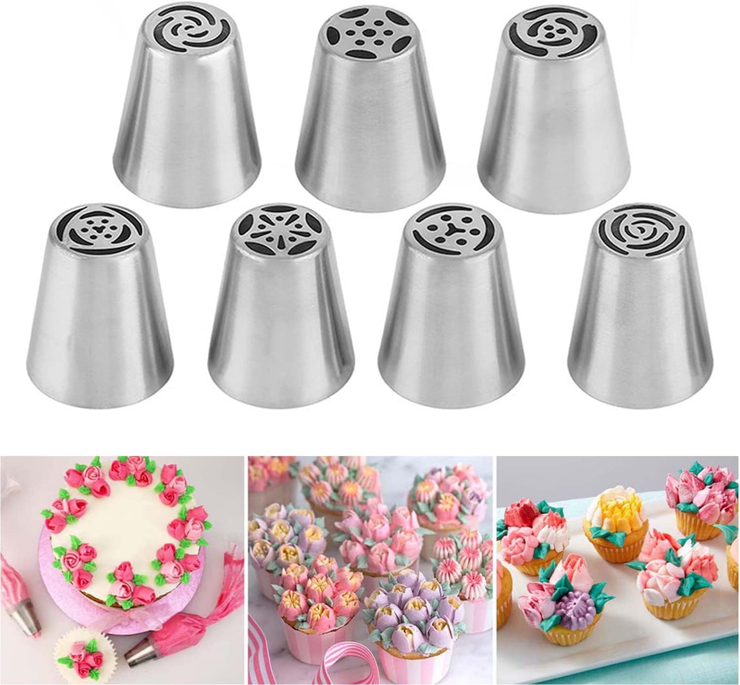 Amazon.com: Symphony Wire Tips, Stainless Steel Icing Piping Nozzles ...
