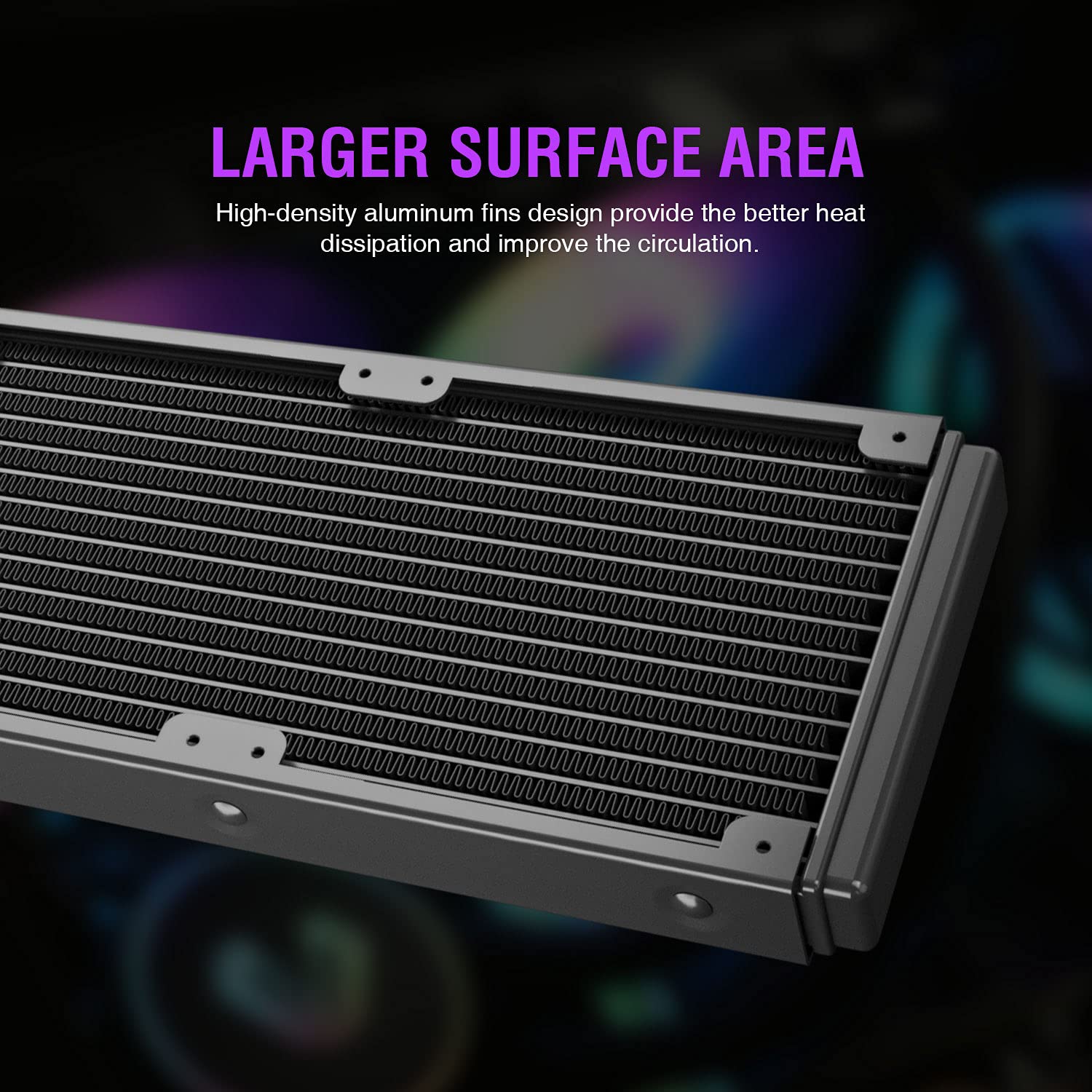 Buy Vetroo V240 CPU Water Cooler 240mm Radiator Black Addressable RGB ...