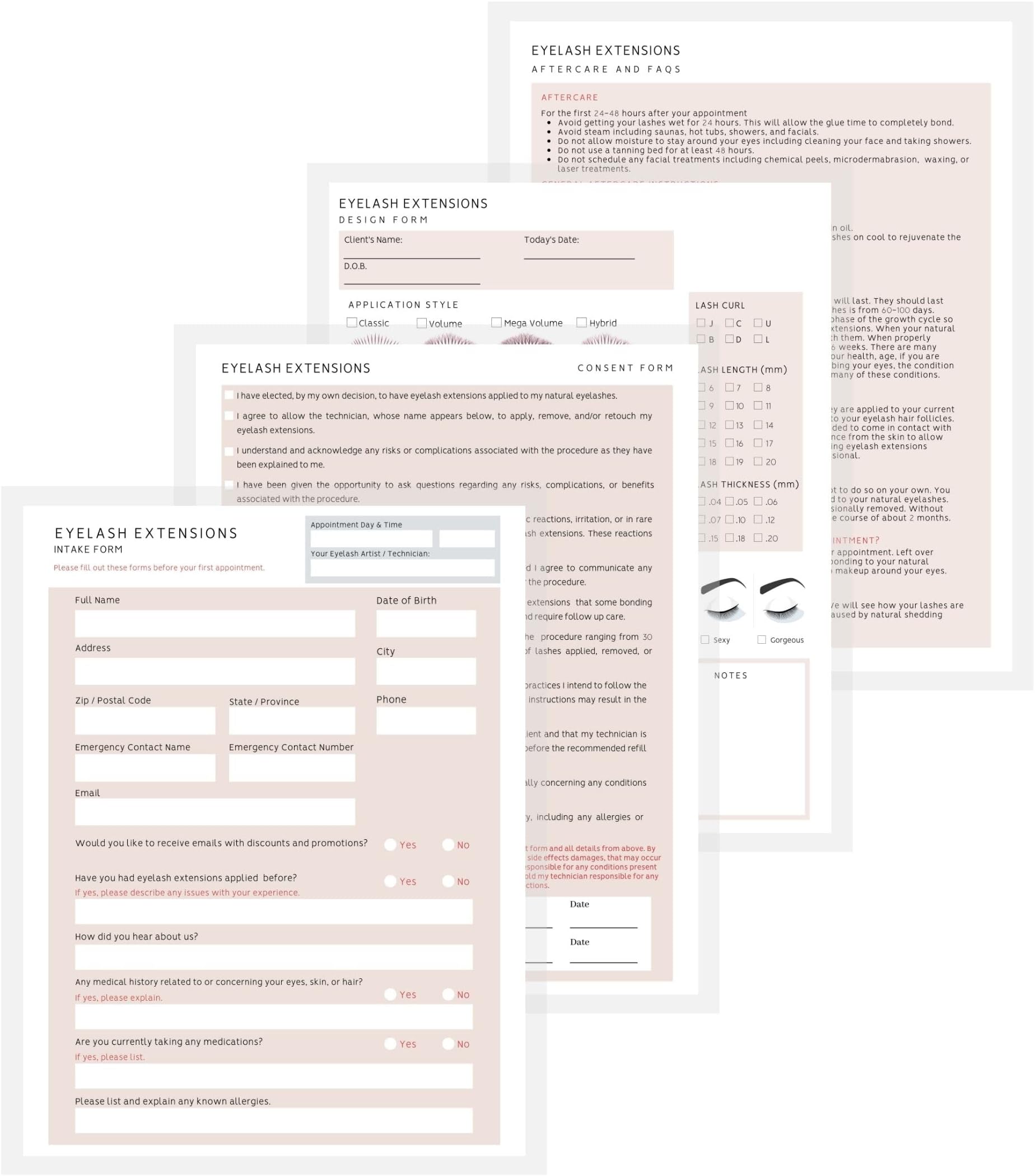 Amazon.com: BELLEMORY WISPY EYE SHAPE Lash Mapping Chart - Eyelash ...