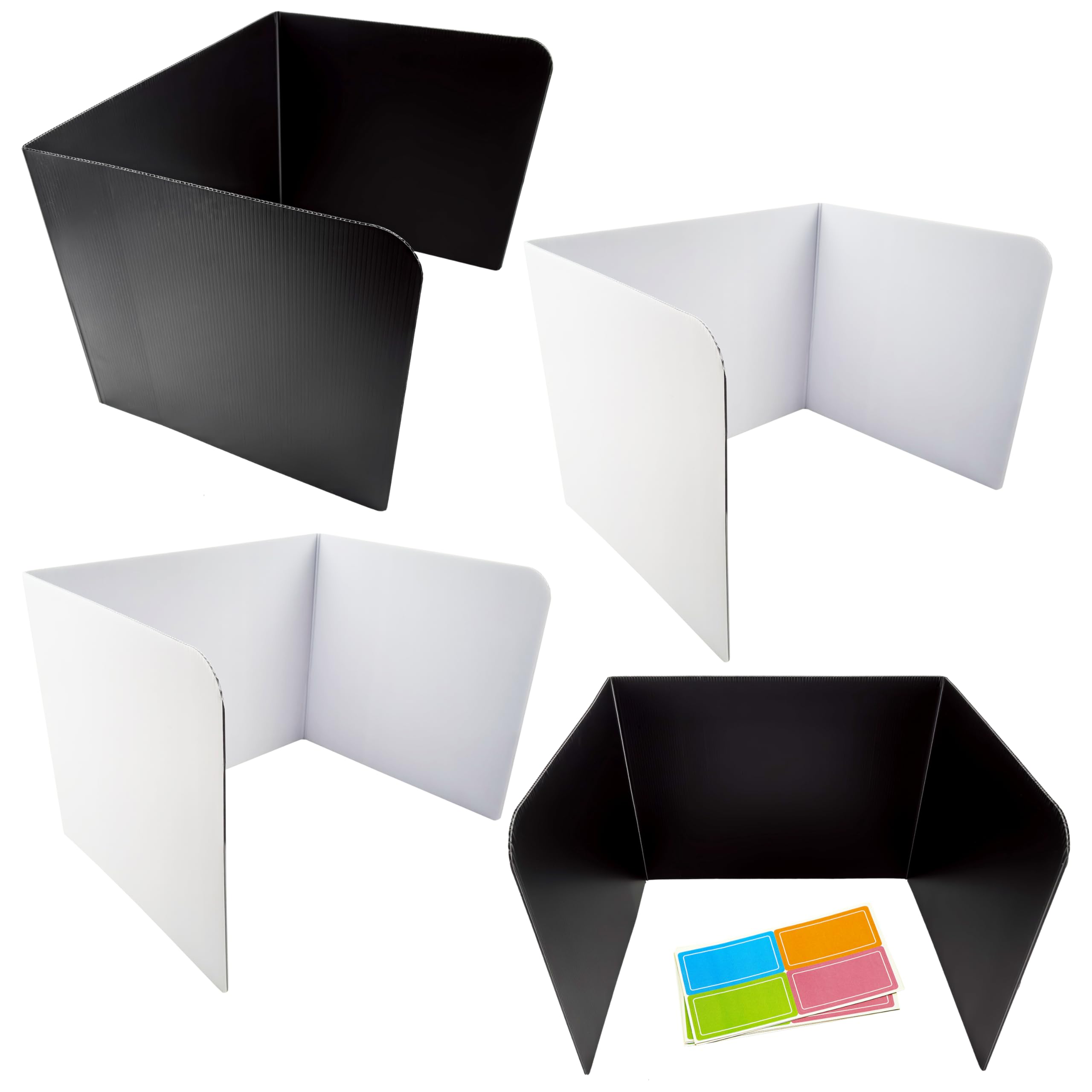 Amazon.com : Plastic Desk Dividers for Students 4 Pack, Desk Privacy ...