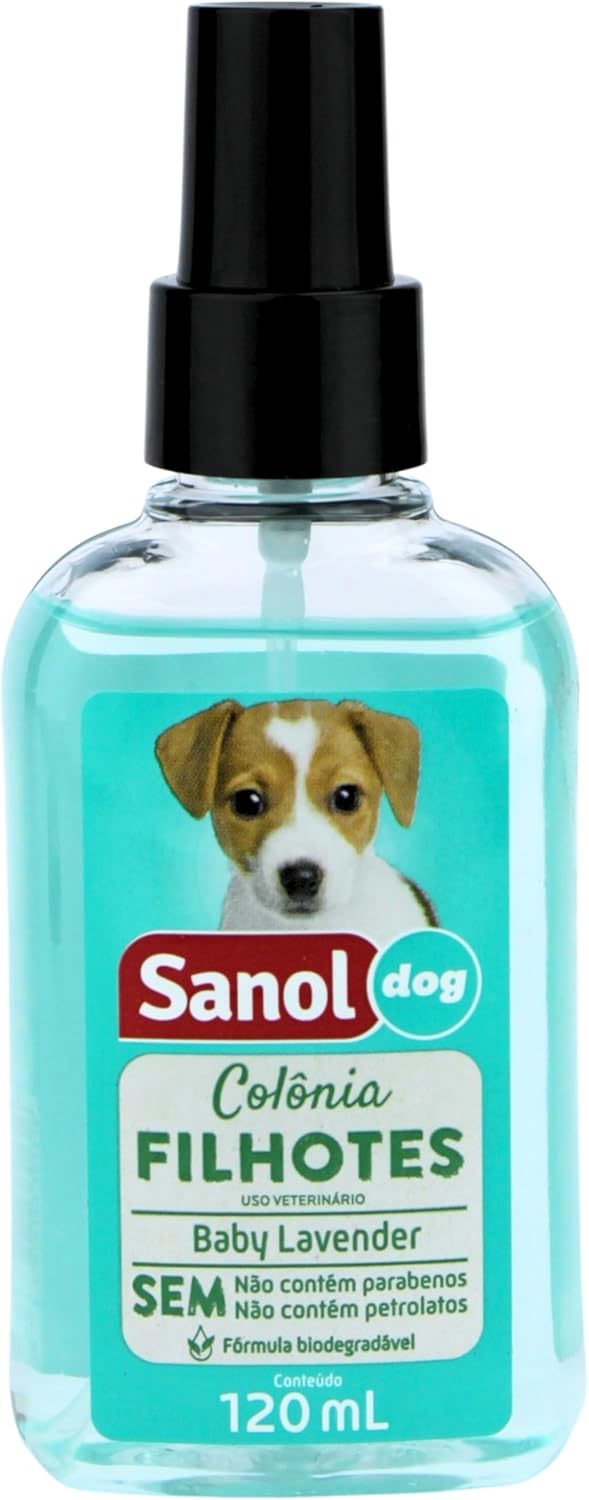 Sanol Dog Colônia Para Pêlos De Cães Filhote 120 Ml Azul : Amazon.com ...