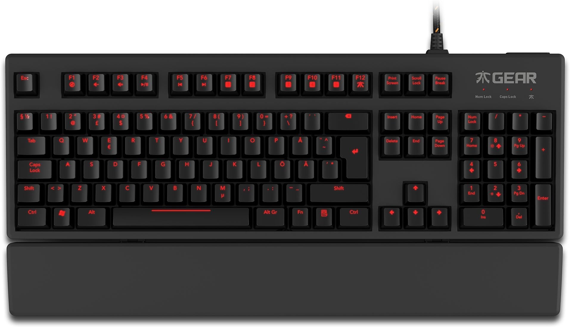 Amazon.com: Fnatic Gear Rush LED Backlit Mechanical Pro Gaming Keyboard ...