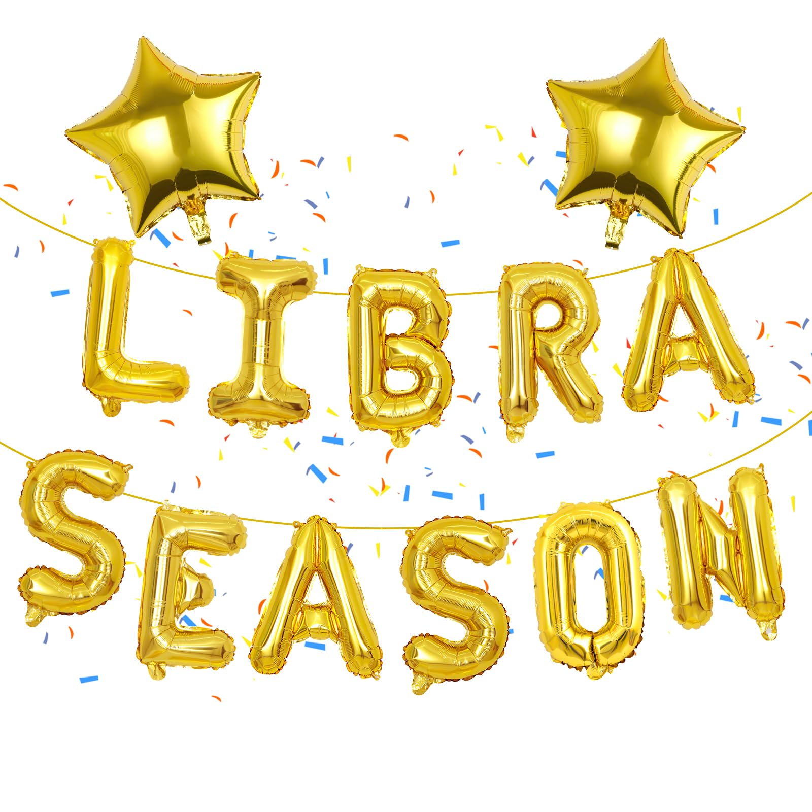Amazon.com: Libra Season Birthday Balloon Banner, 12 Zodiac ...