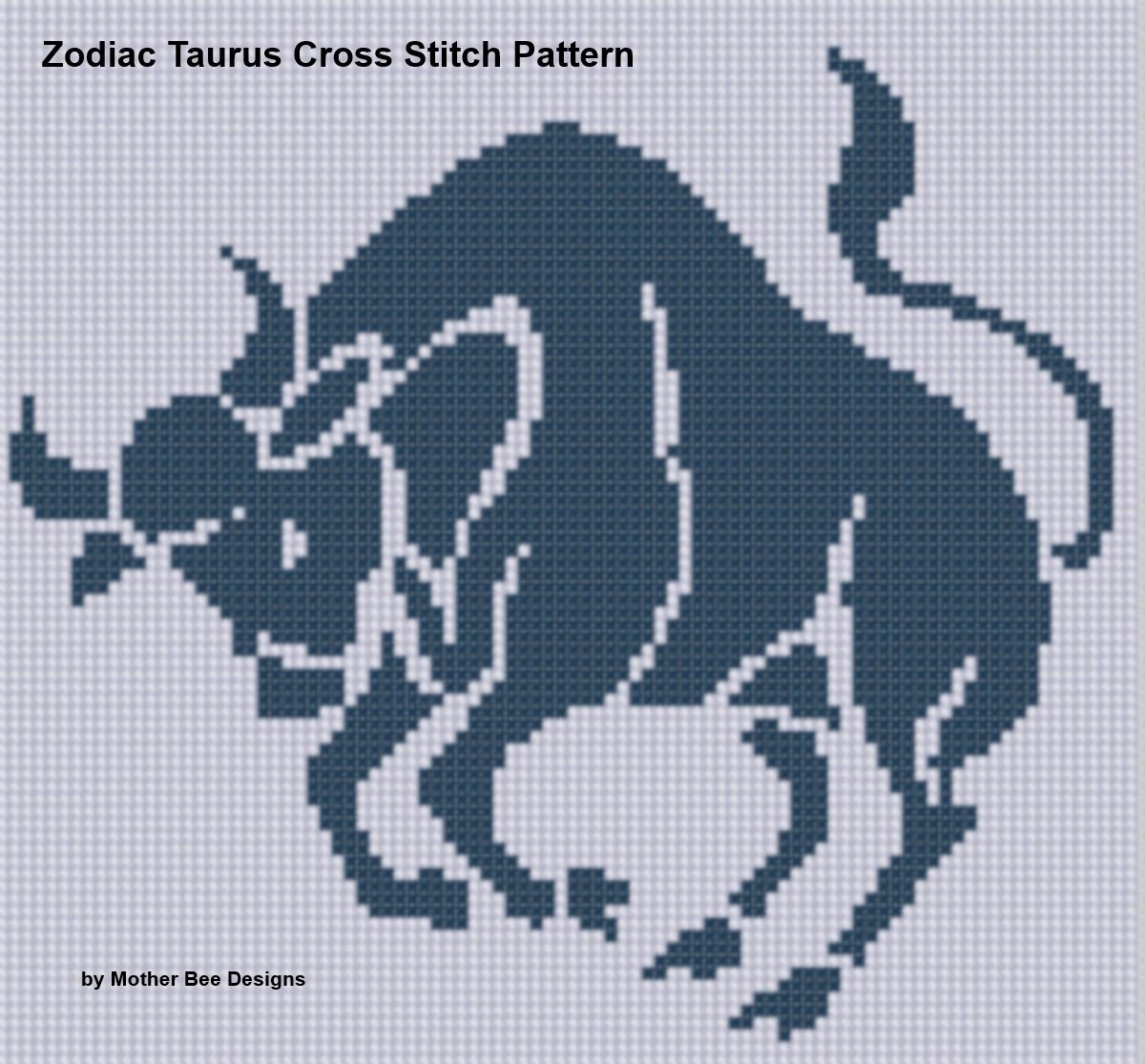 Amazon.com: Zodiac Taurus Cross Stitch Pattern eBook : Designs, Mother ...