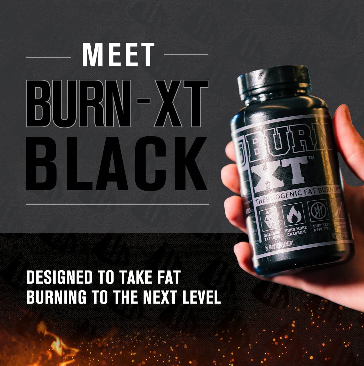 Quemador de grasa termogénico negro Burn XT - Suplemen...B07V25N2PL ...