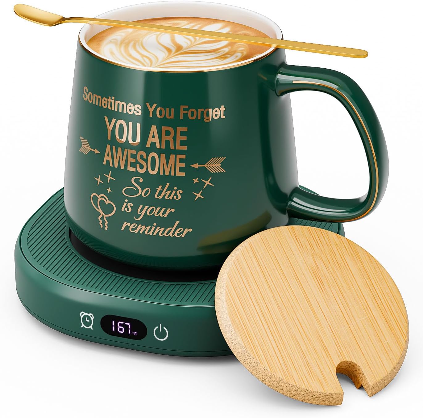 Amazon.com: Coffee Mug Warmer & You are Awesome Mug Set, Electric Cup ...