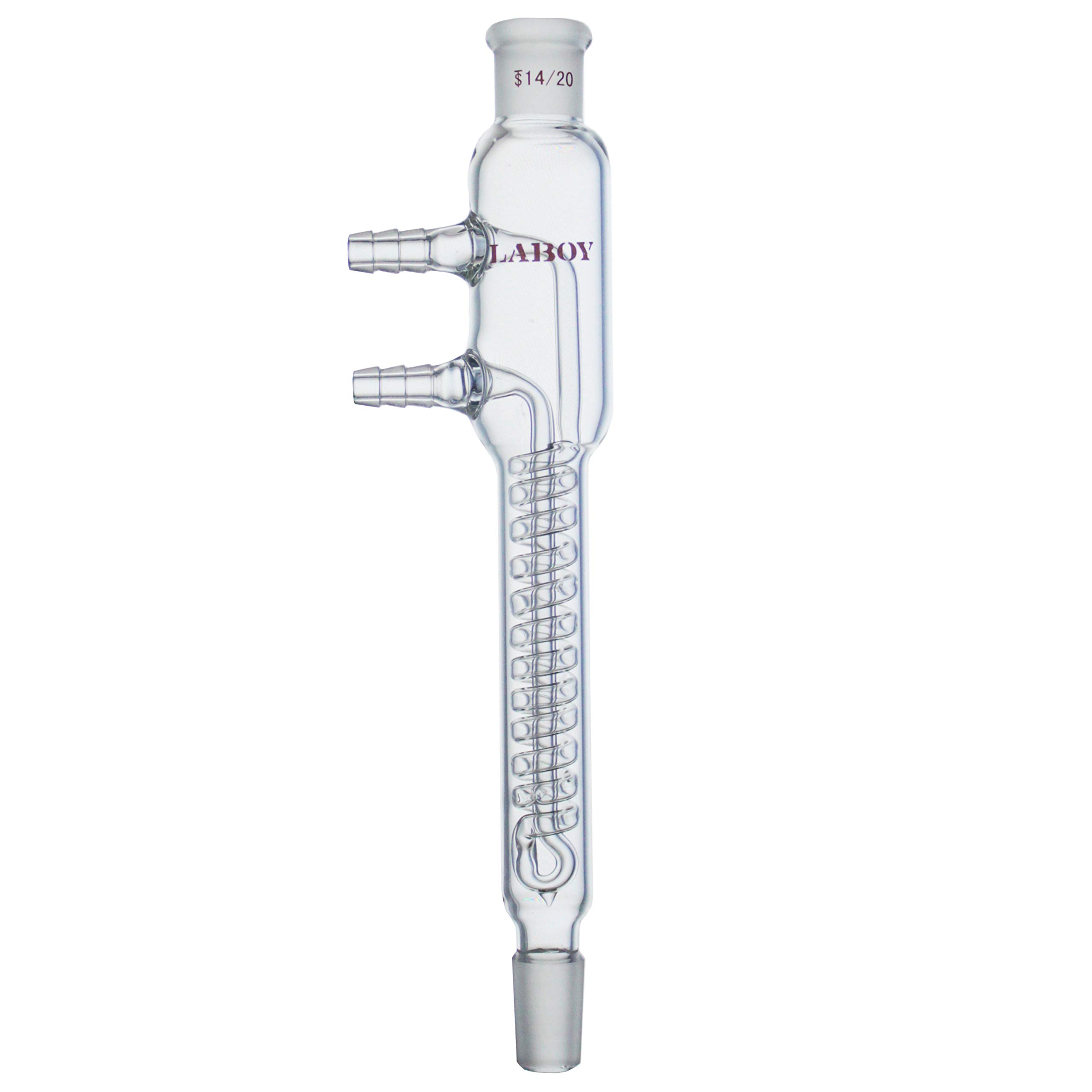 Amazon.com: Laboy Glass Dimroth Reflux Condenser Coiled with 14/20 ...