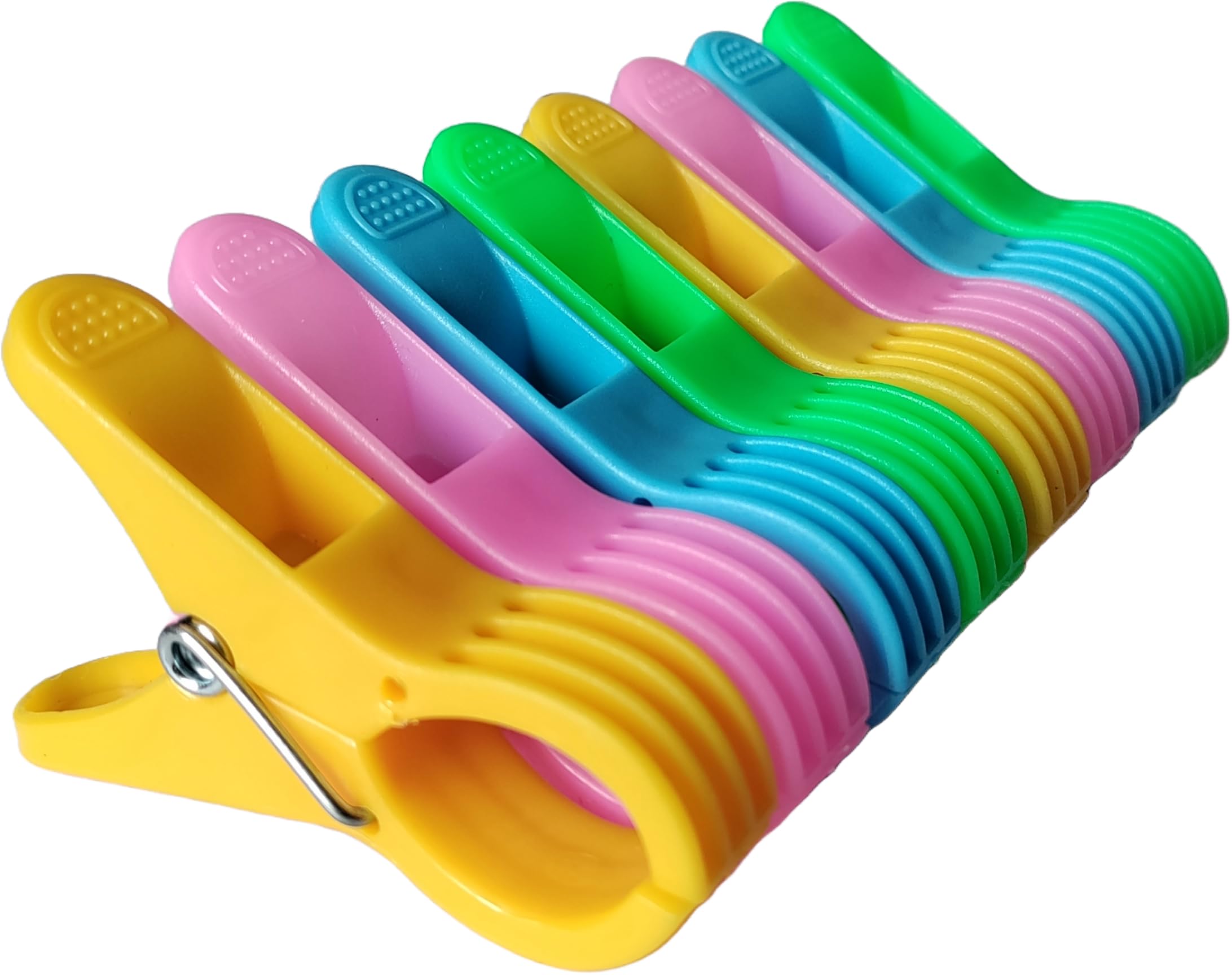 TEG | 12 Pcs Premium Cloth Clips for Drying Clothes, Strong and Durable ...