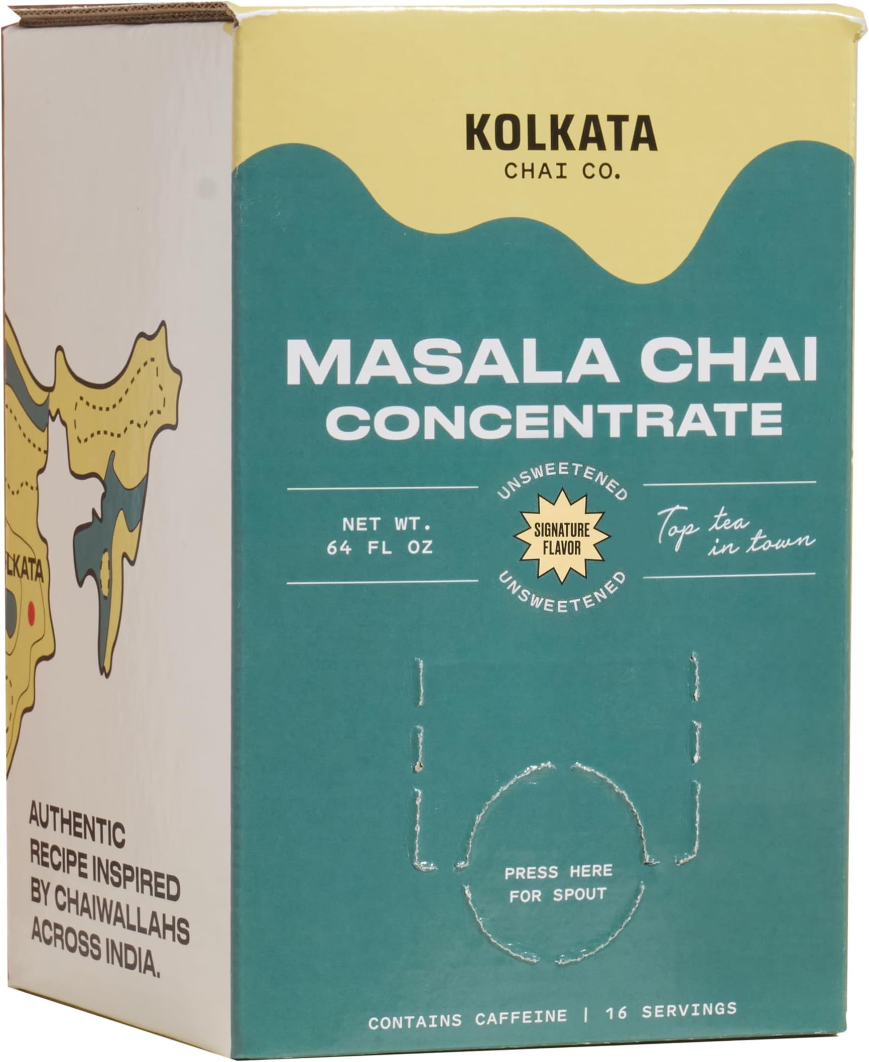 Amazon.com : Kolkata Chai - Sugar Free Masala Chai Concentrate for Chai ...
