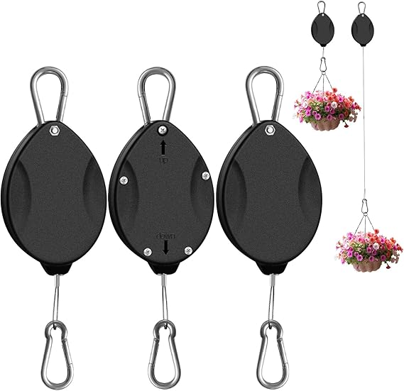Amazon.com: ZUZUAN 3 Pack 2024 Upgraded Heavy Duty Retractable Plant ...