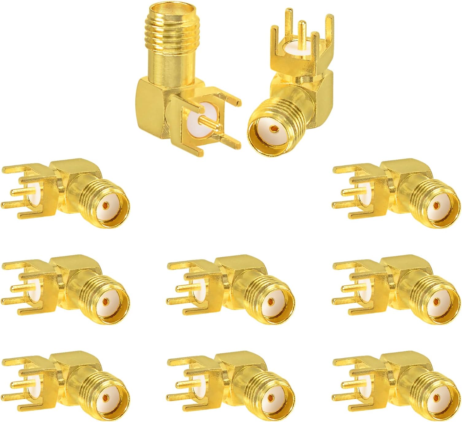 Amazon.com: Superbat SMA Connectors Right Angle SMA Female PCB Edge ...